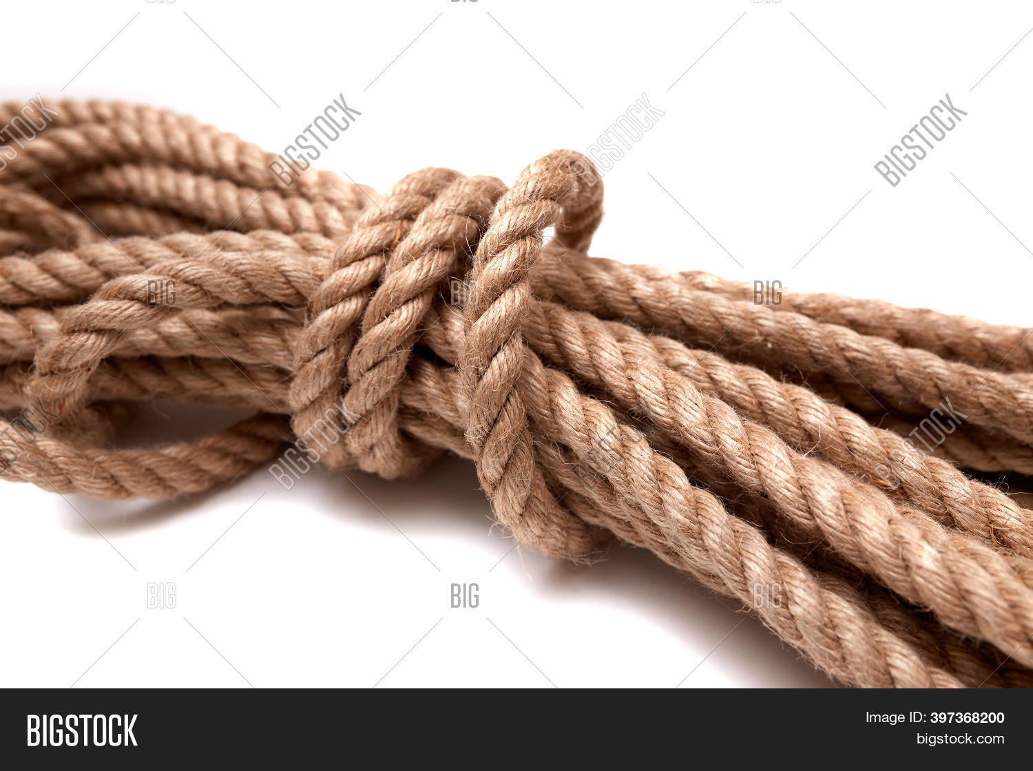 Jute Rope Isolated On Image & Photo (Free Trial) | Bigstock