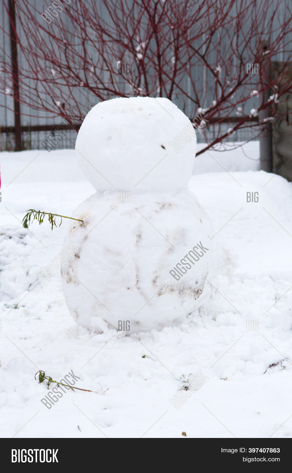 Two Large Snow Lumps Image & Photo (Free Trial) | Bigstock