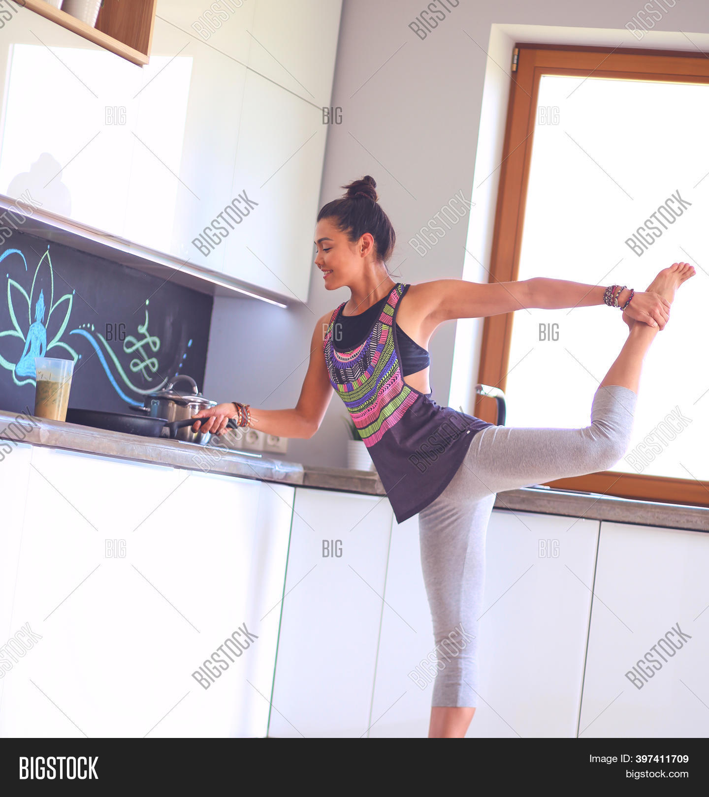 Fitness Girl Cooking Image & Photo (Free Trial) | Bigstock