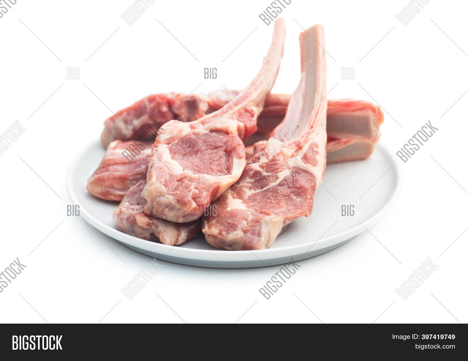 Slices Raw Lamb Chops Image & Photo (Free Trial) | Bigstock