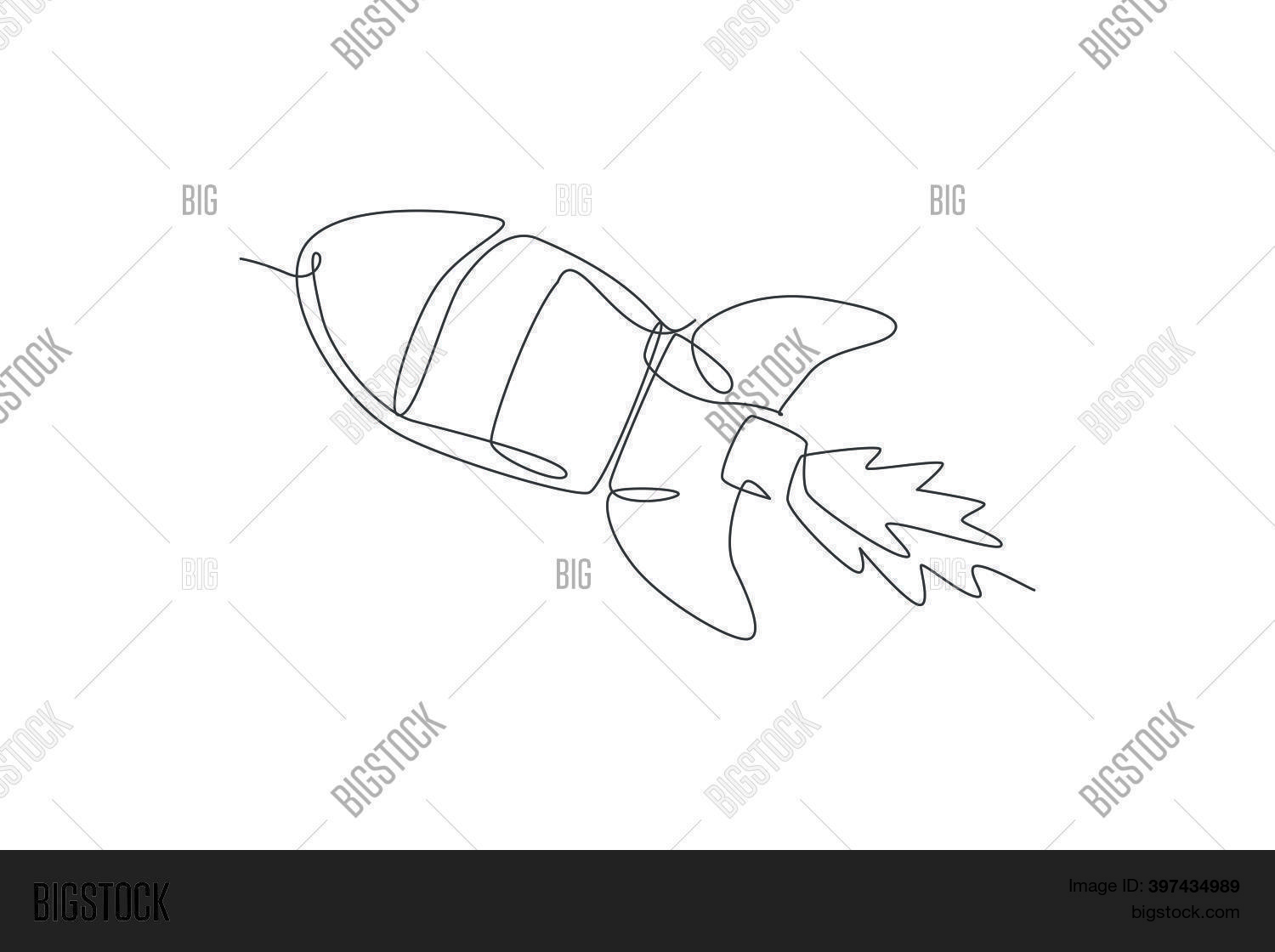 Single Continuous Vector & Photo (Free Trial) | Bigstock