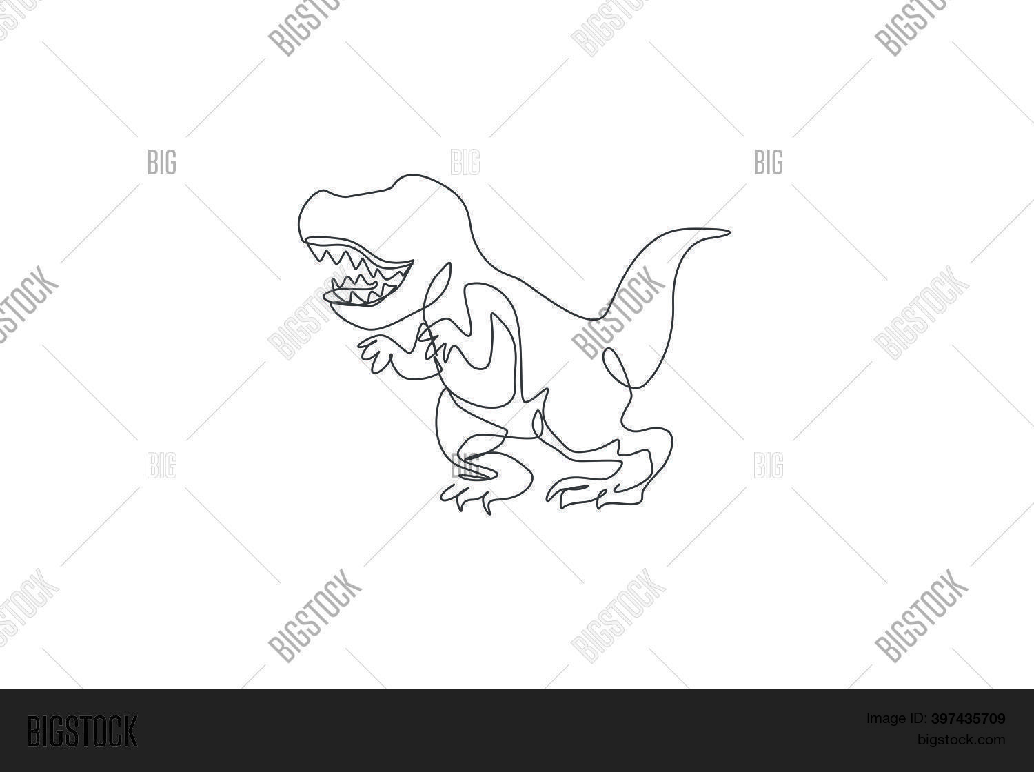 One Continuous Line Vector & Photo (Free Trial) | Bigstock