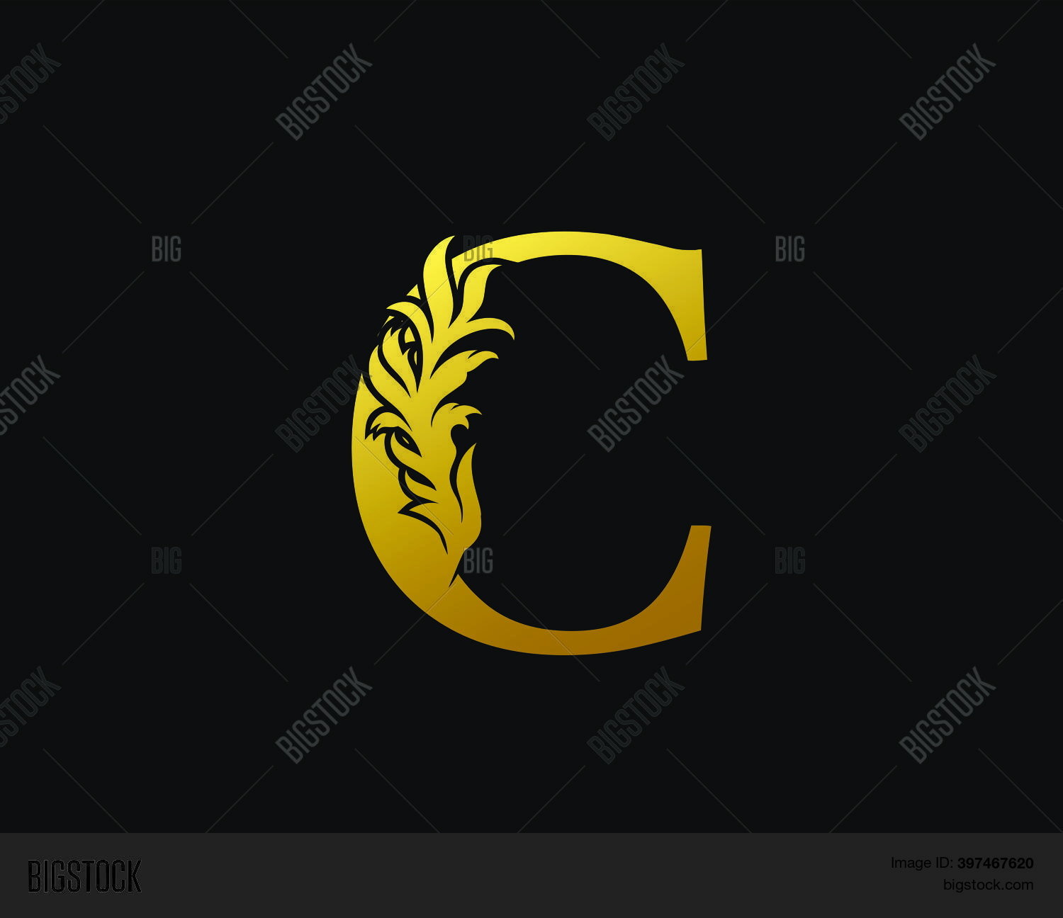 Classic Letter C Icon Vector & Photo (Free Trial) | Bigstock