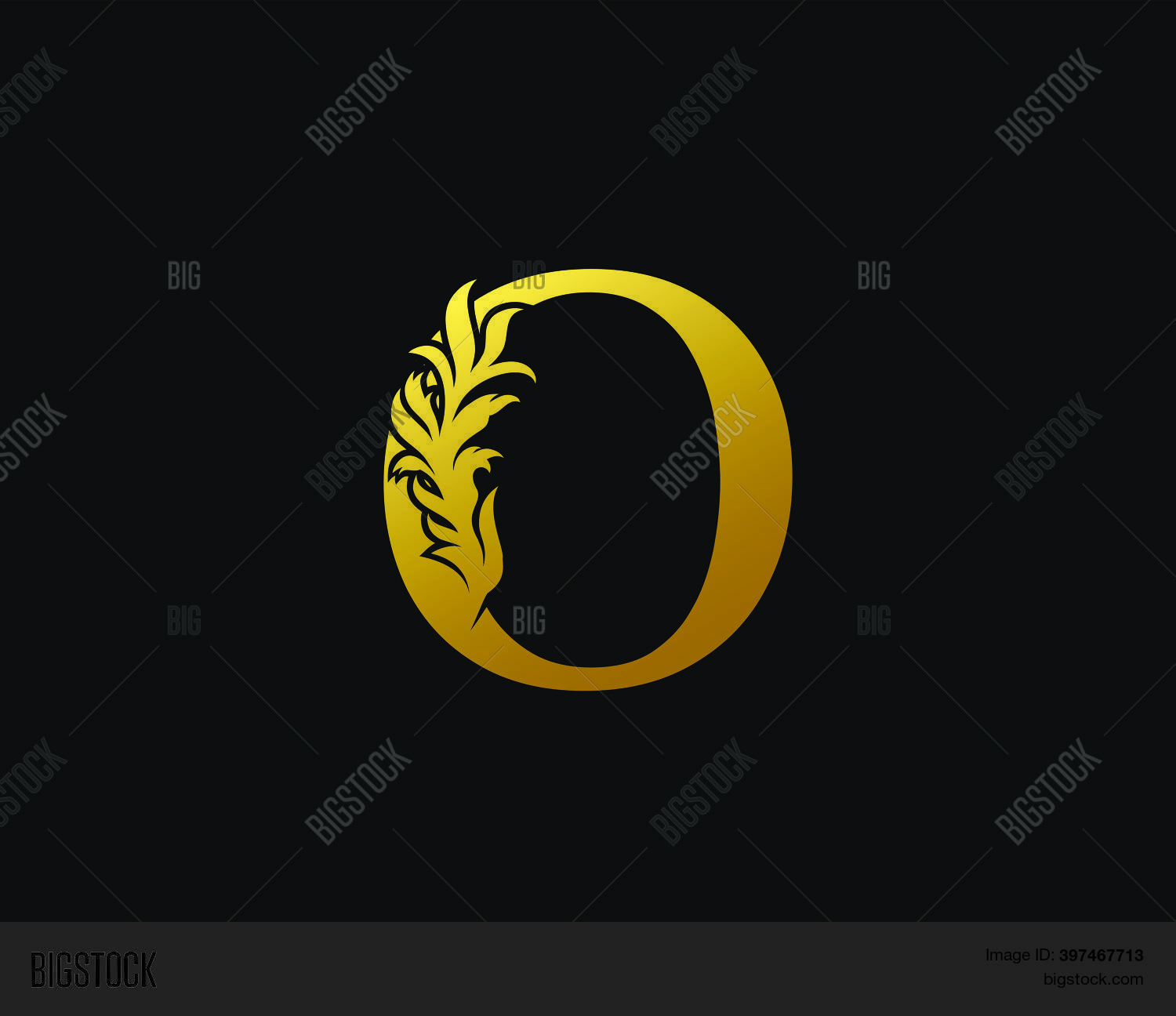 Classic Letter O Icon Vector & Photo (Free Trial) | Bigstock
