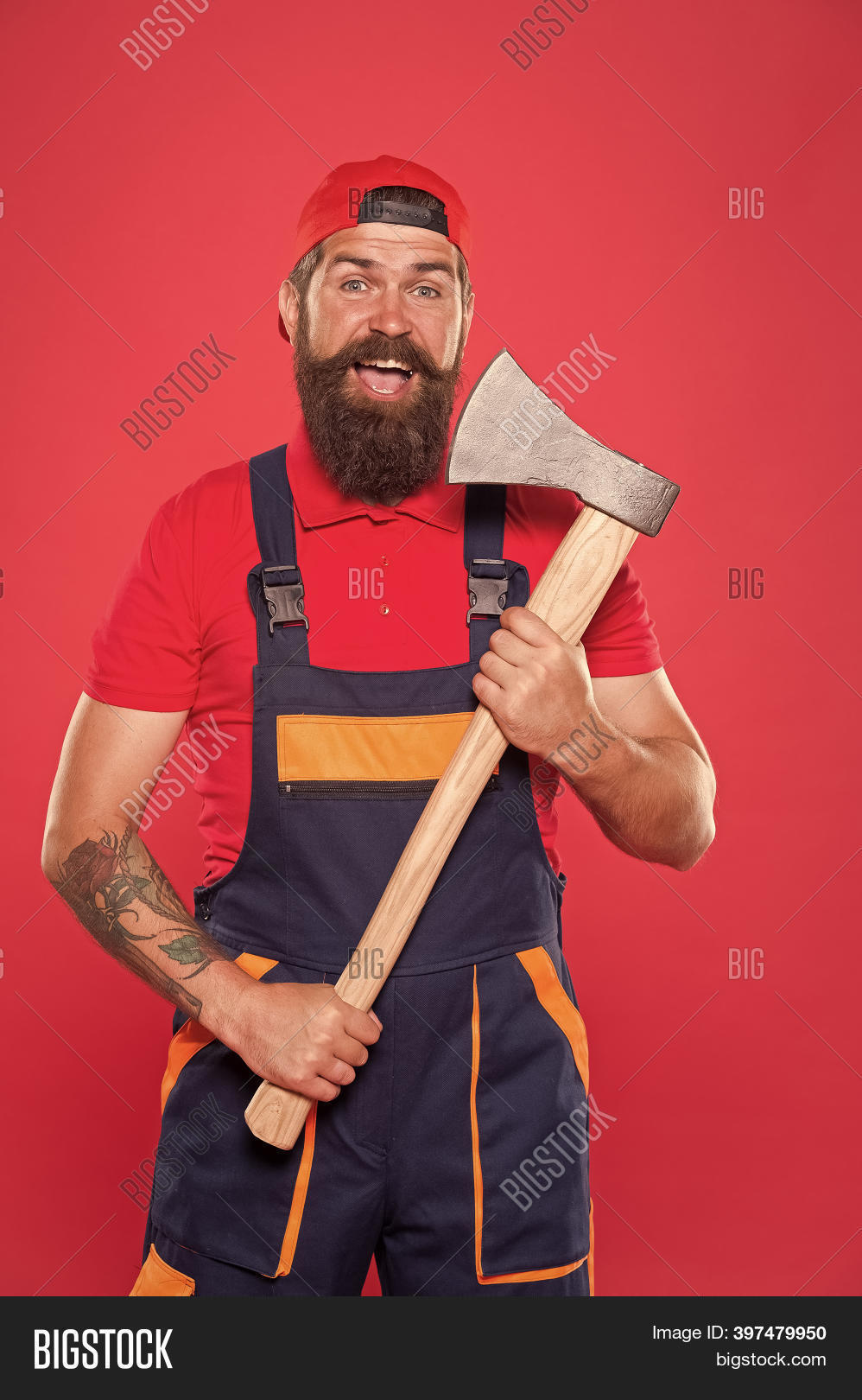 Brave Worker. Cutting Image & Photo (Free Trial) | Bigstock