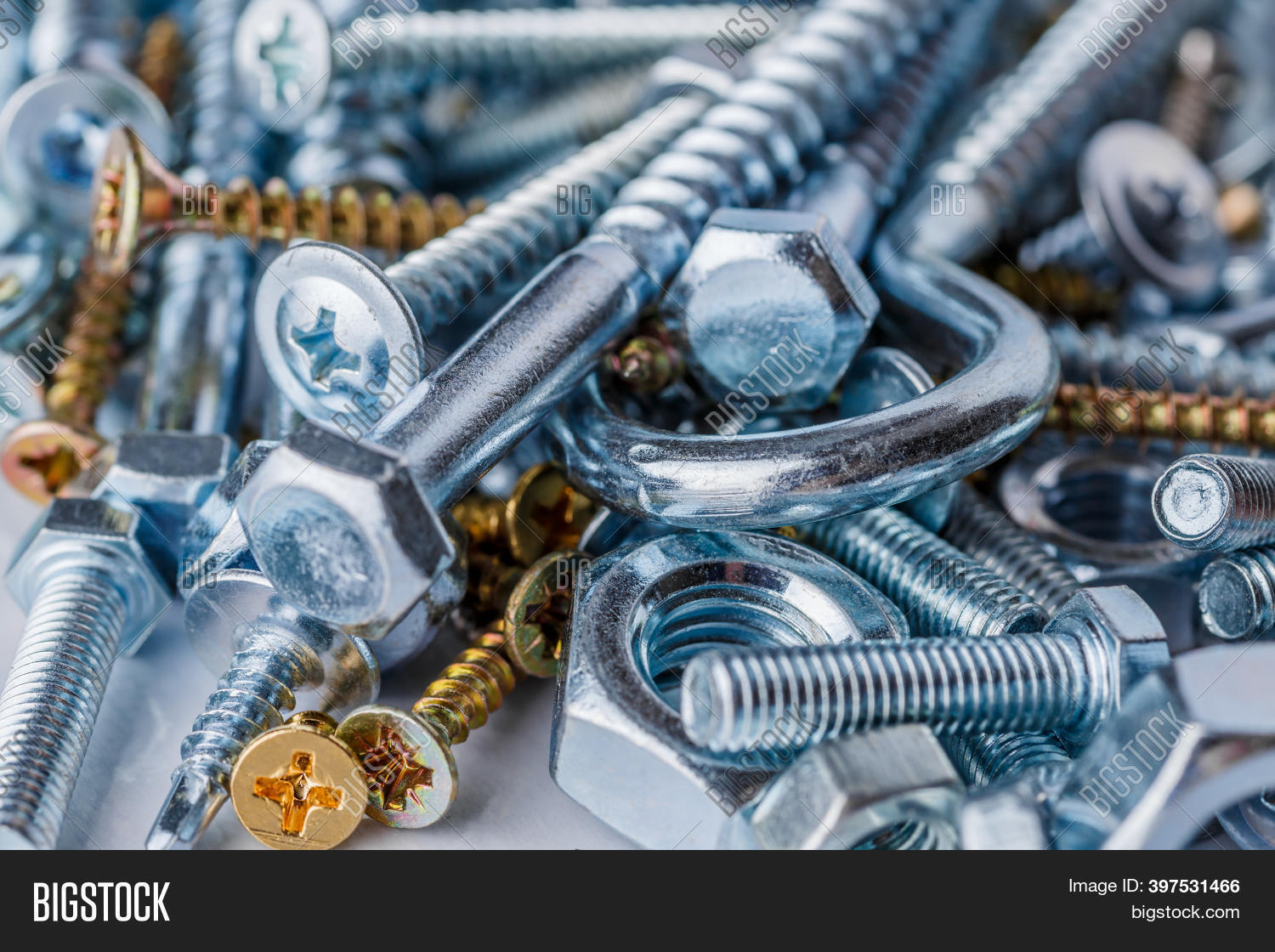 Mixed Screws Nails. Image & Photo (Free Trial) | Bigstock