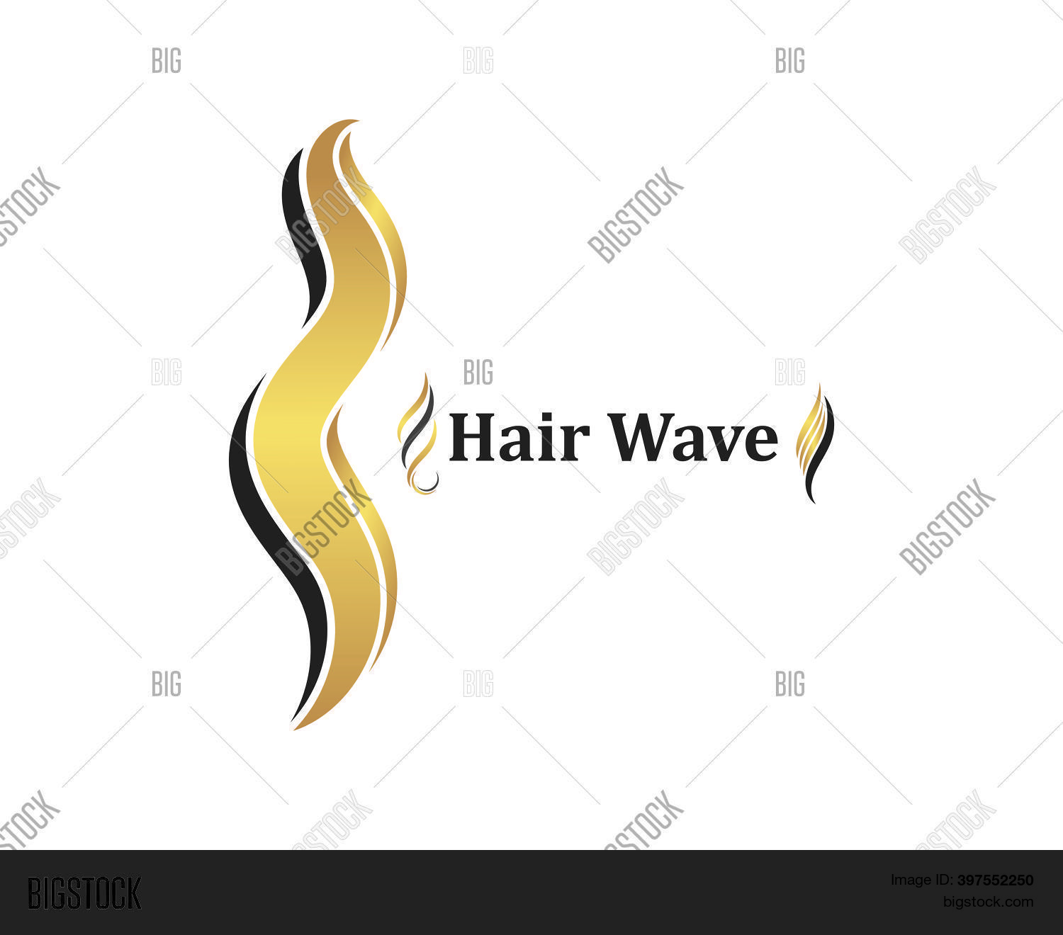 Hair Wave Icon Vector Vector & Photo (Free Trial) | Bigstock