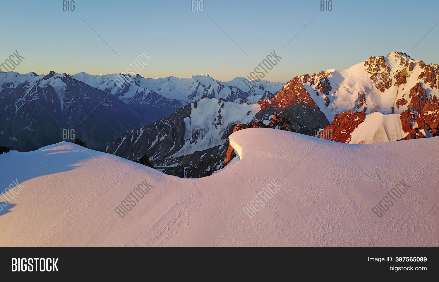 Epic Red Dawn On Top Image & Photo (Free Trial) | Bigstock