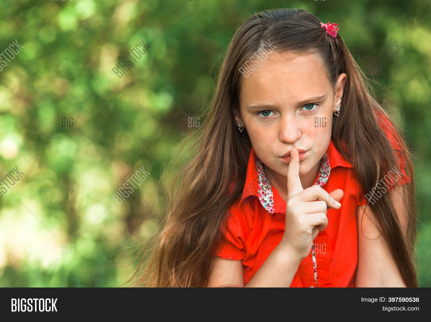 Hushing, Young Girl Image & Photo (Free Trial) | Bigstock