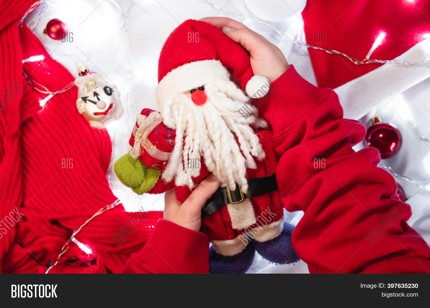 Hold Cute Toy Santa Image & Photo (Free Trial) | Bigstock