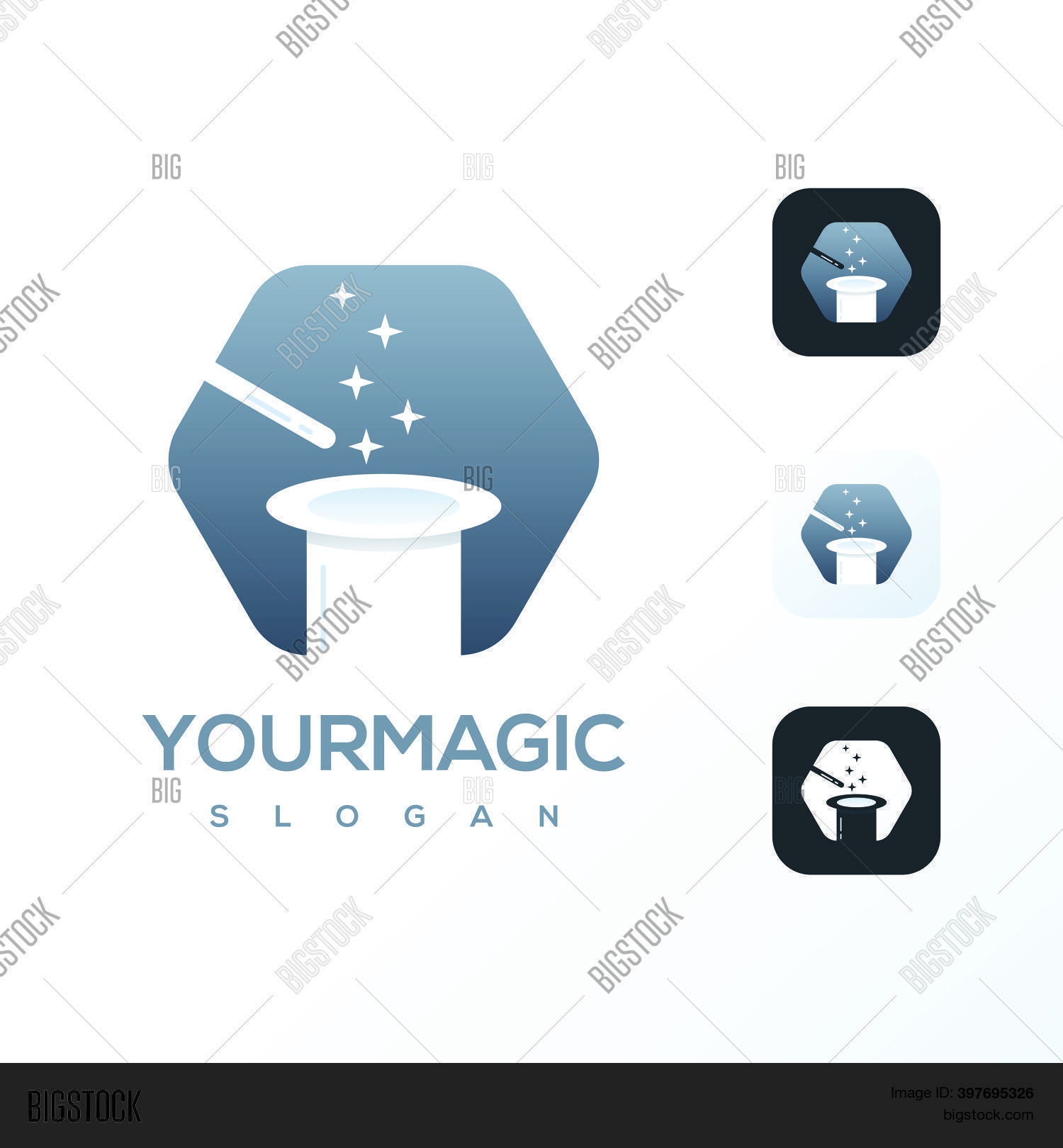 Magic Logo Design Vector & Photo (Free Trial) | Bigstock