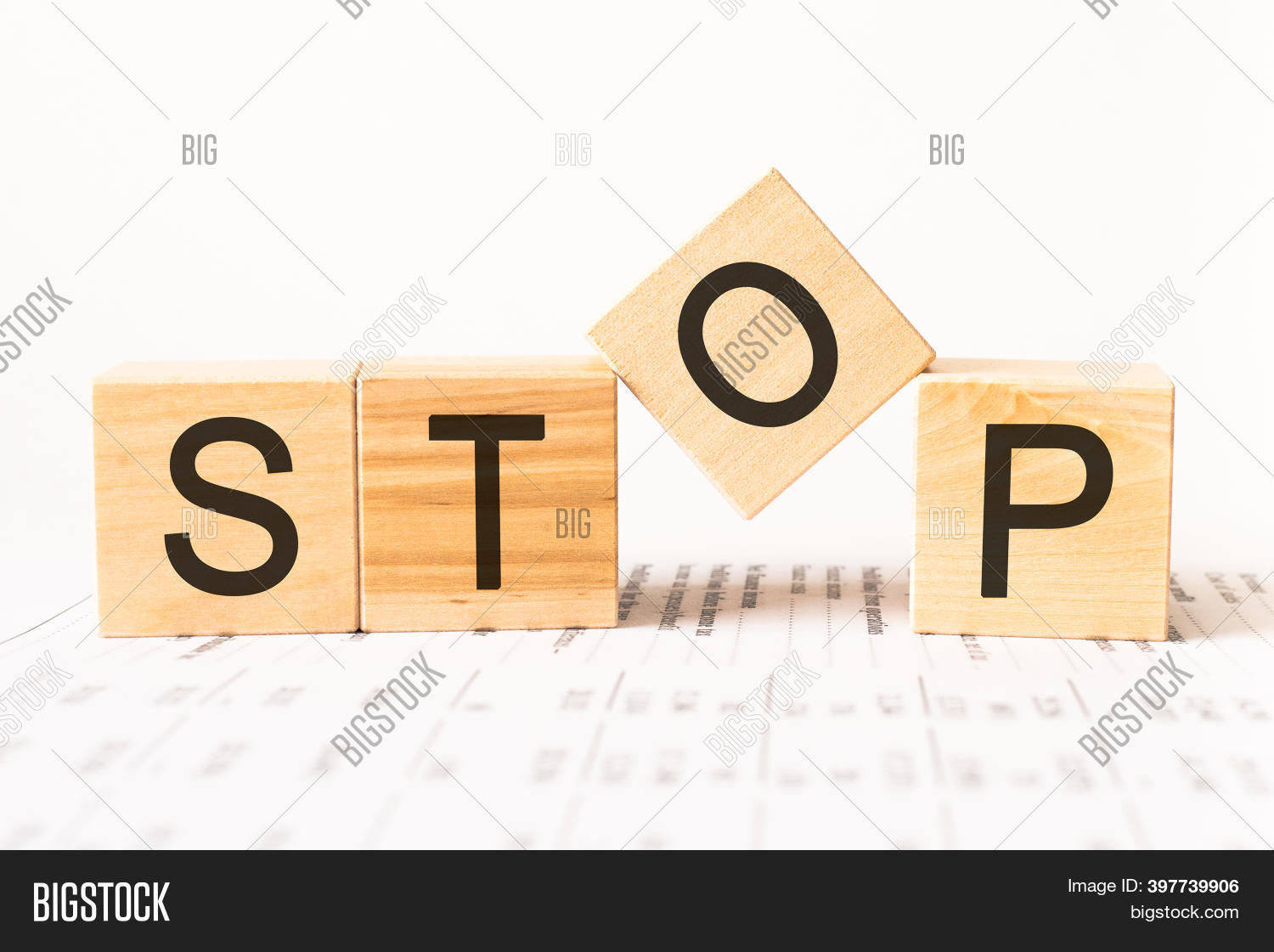 Word Stop. Wooden Image & Photo (Free Trial) | Bigstock