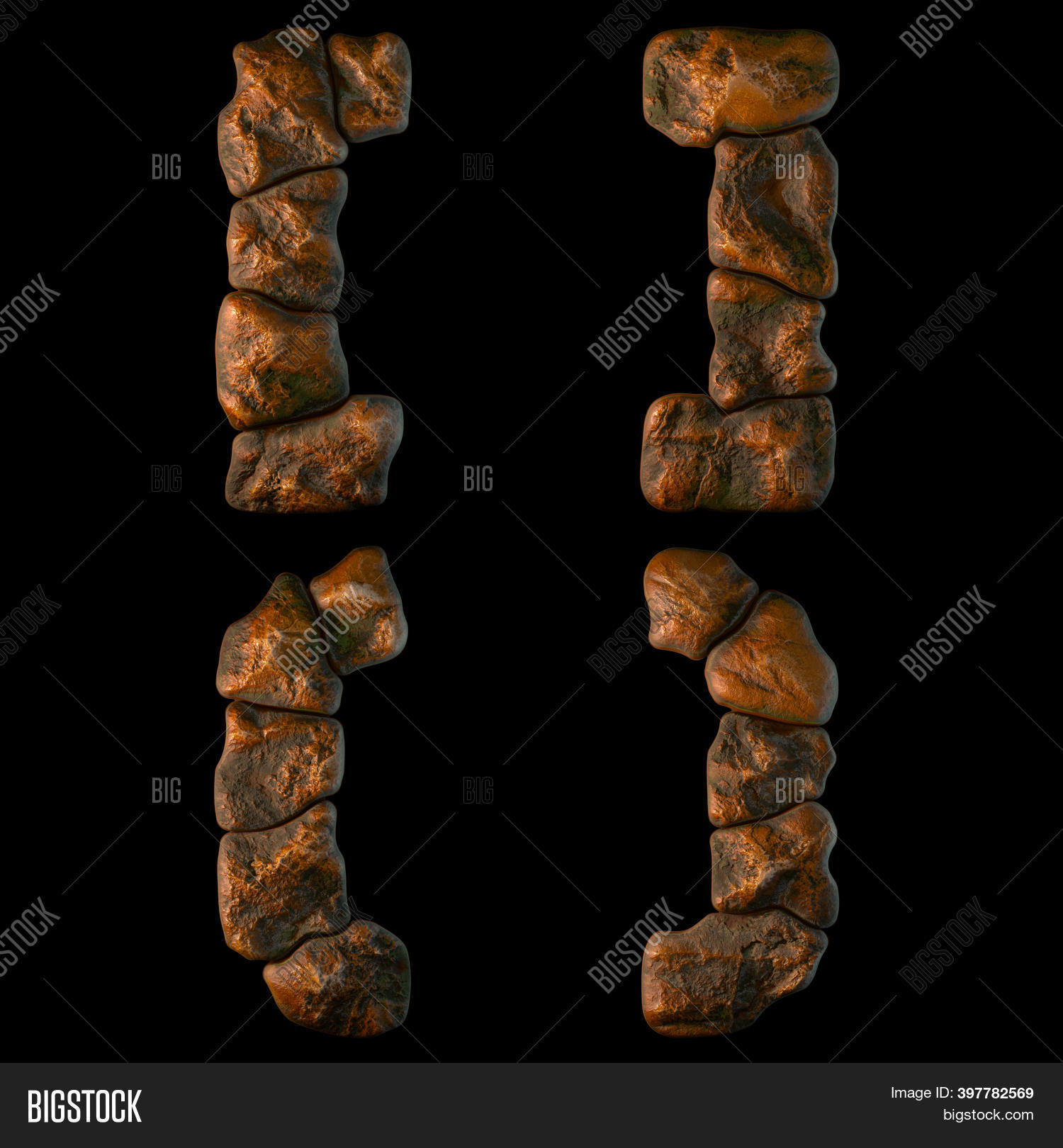 Set Rocky Symbols Left Image & Photo (Free Trial) | Bigstock