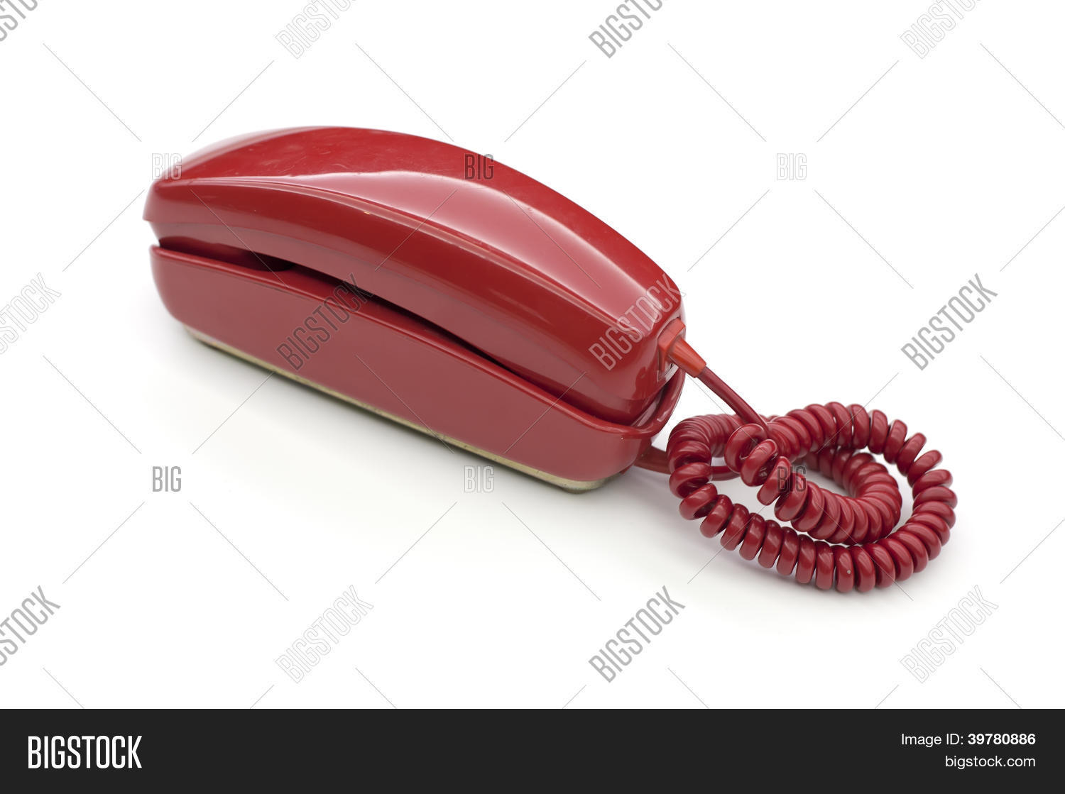 Red Classic Phone Image & Photo (Free Trial) | Bigstock