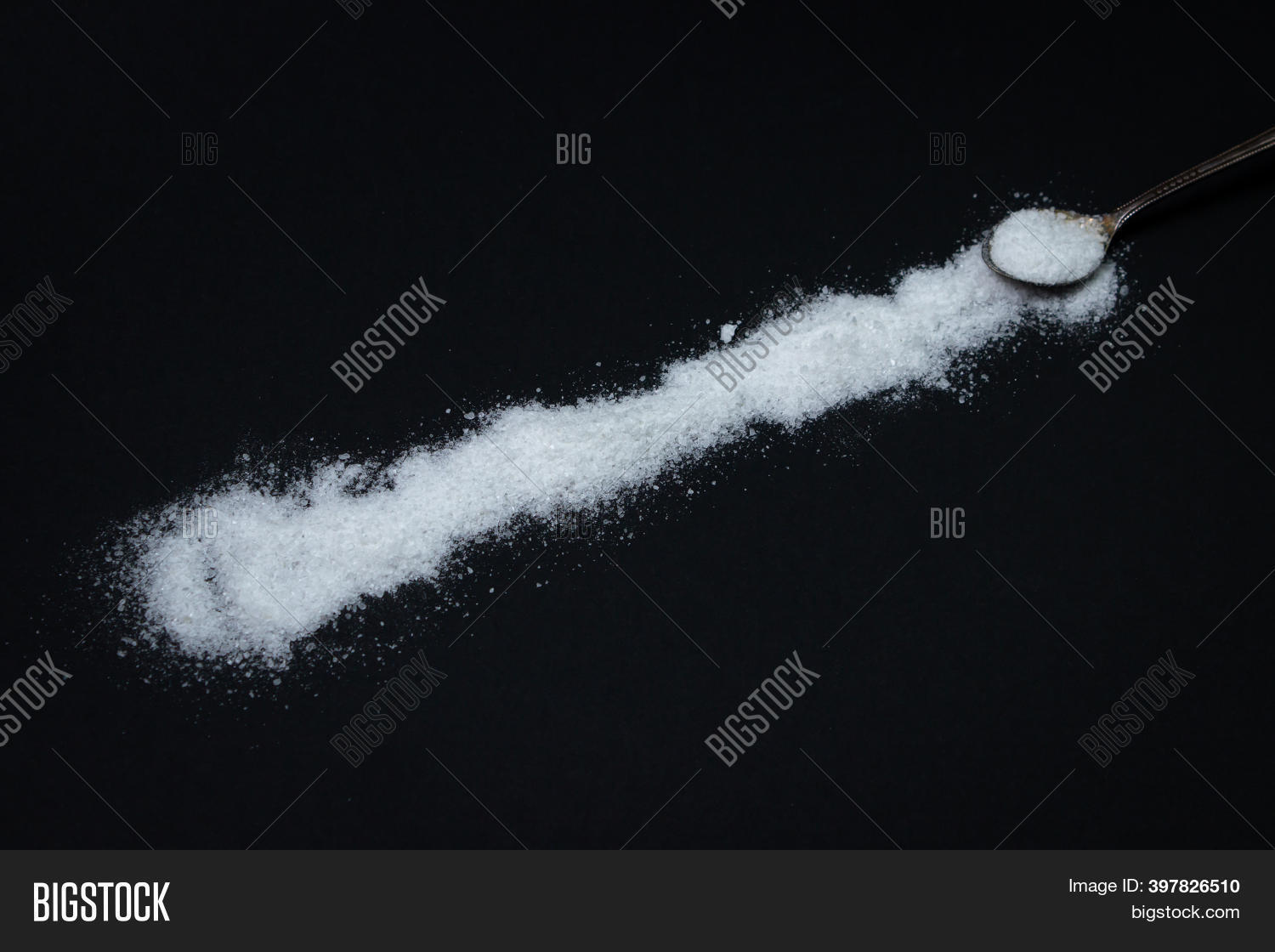 Salt On Black Image & Photo (Free Trial) | Bigstock