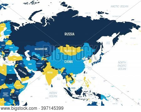 Asia - Brown Orange Vector & Photo (Free Trial) | Bigstock