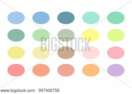 Pastel Color Ellipse Vector & Photo (Free Trial) | Bigstock