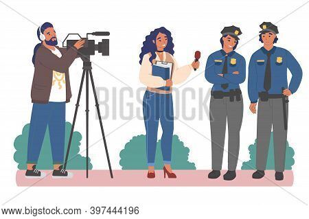 Interview Police Vector & Photo (Free Trial) | Bigstock