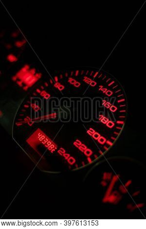 Speedometer Red Light Image & Photo (Free Trial) | Bigstock