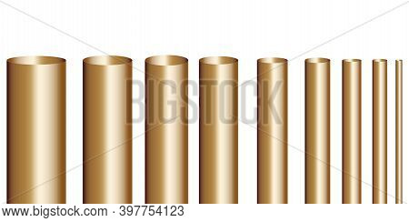 Bronze Tubes Abstract Vector & Photo (Free Trial) | Bigstock