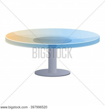 Glass Round Table Vector & Photo (Free Trial) | Bigstock