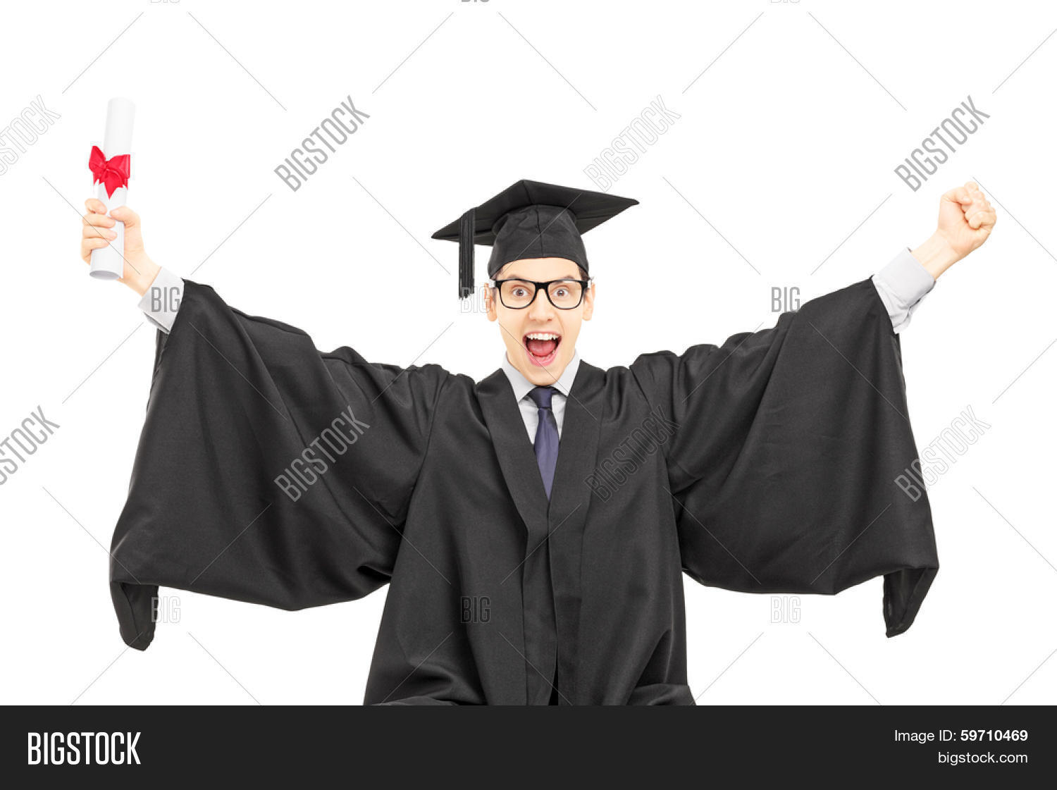 Overjoyed Male Student Image & Photo (Free Trial) | Bigstock