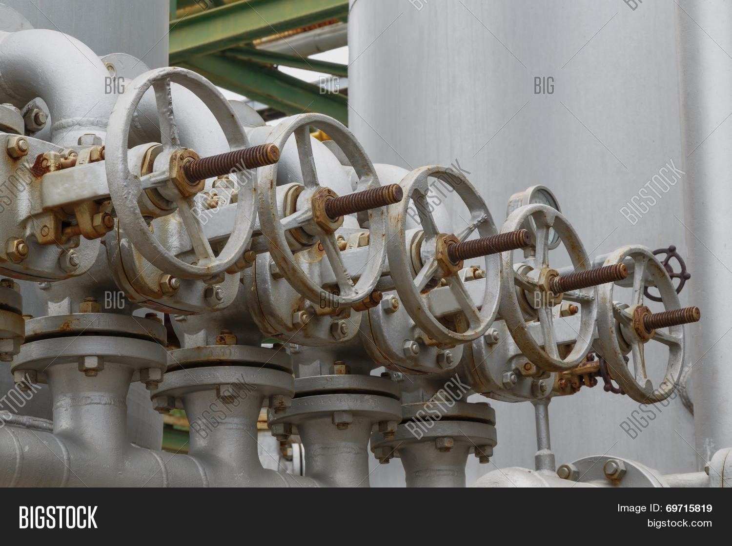 Old Gate Valve On Pipe Image & Photo (Free Trial) | Bigstock