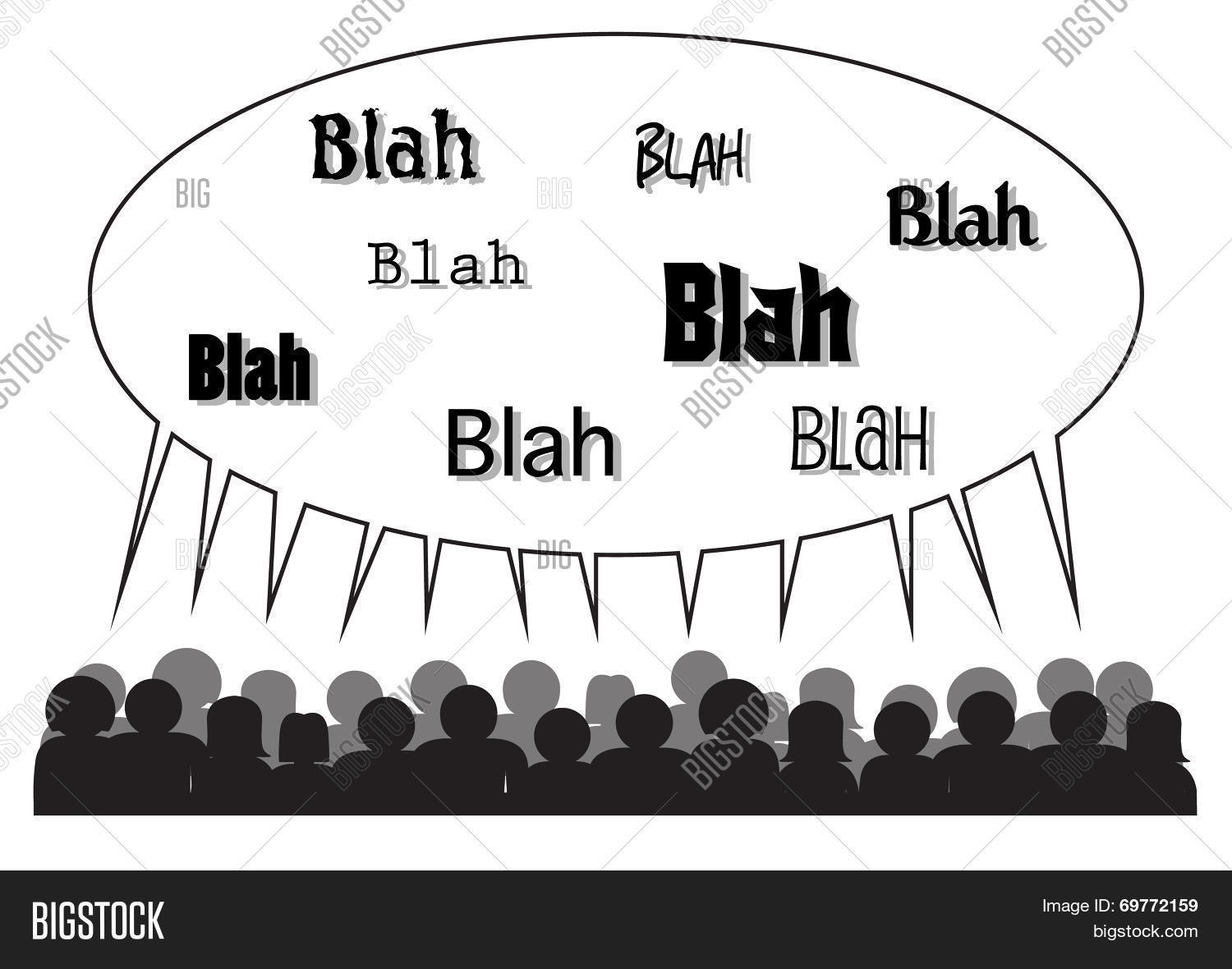 Blah Blah Blah Vector & Photo (Free Trial) | Bigstock