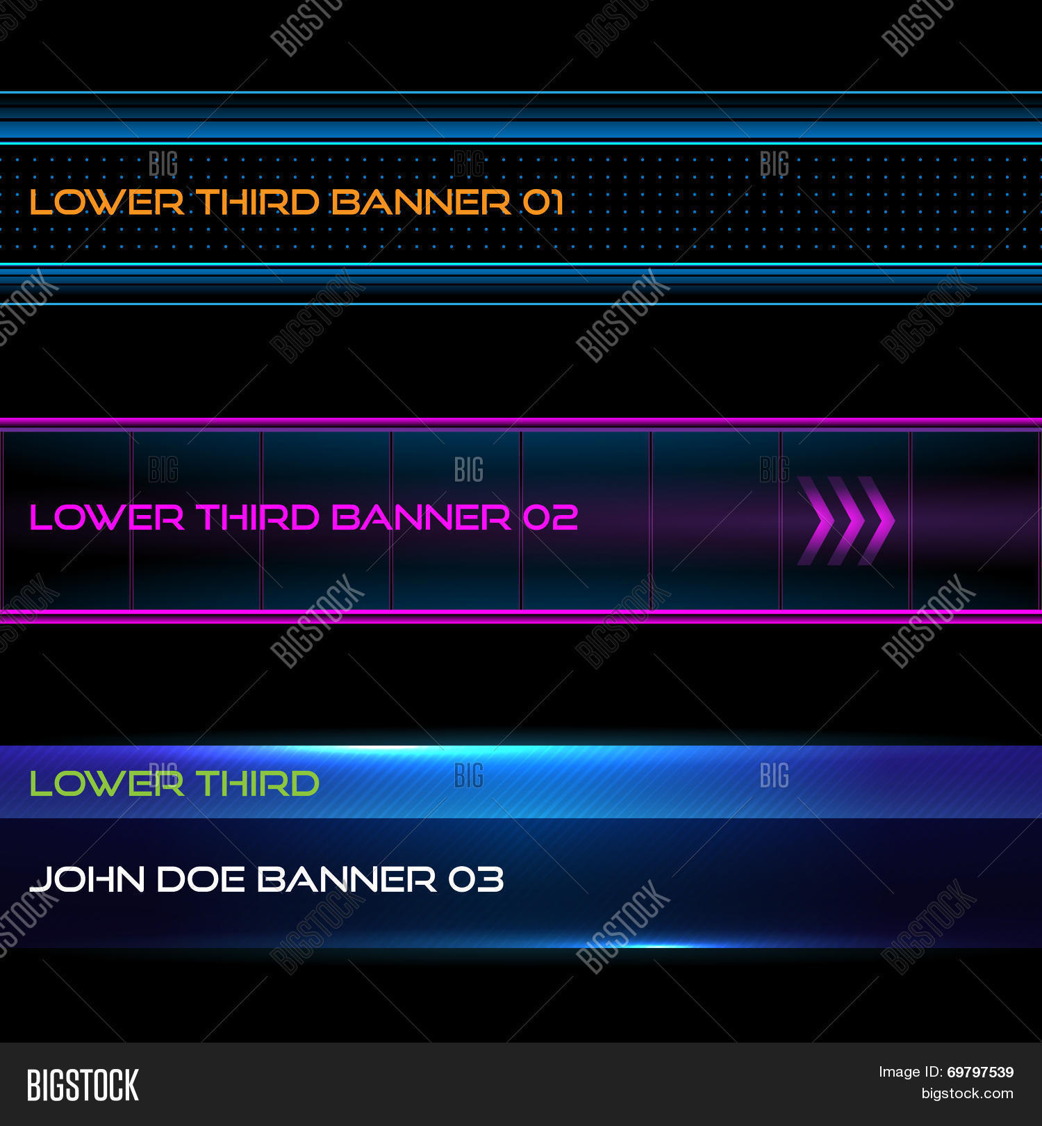 Lower Third Banners Vector & Photo (Free Trial) | Bigstock