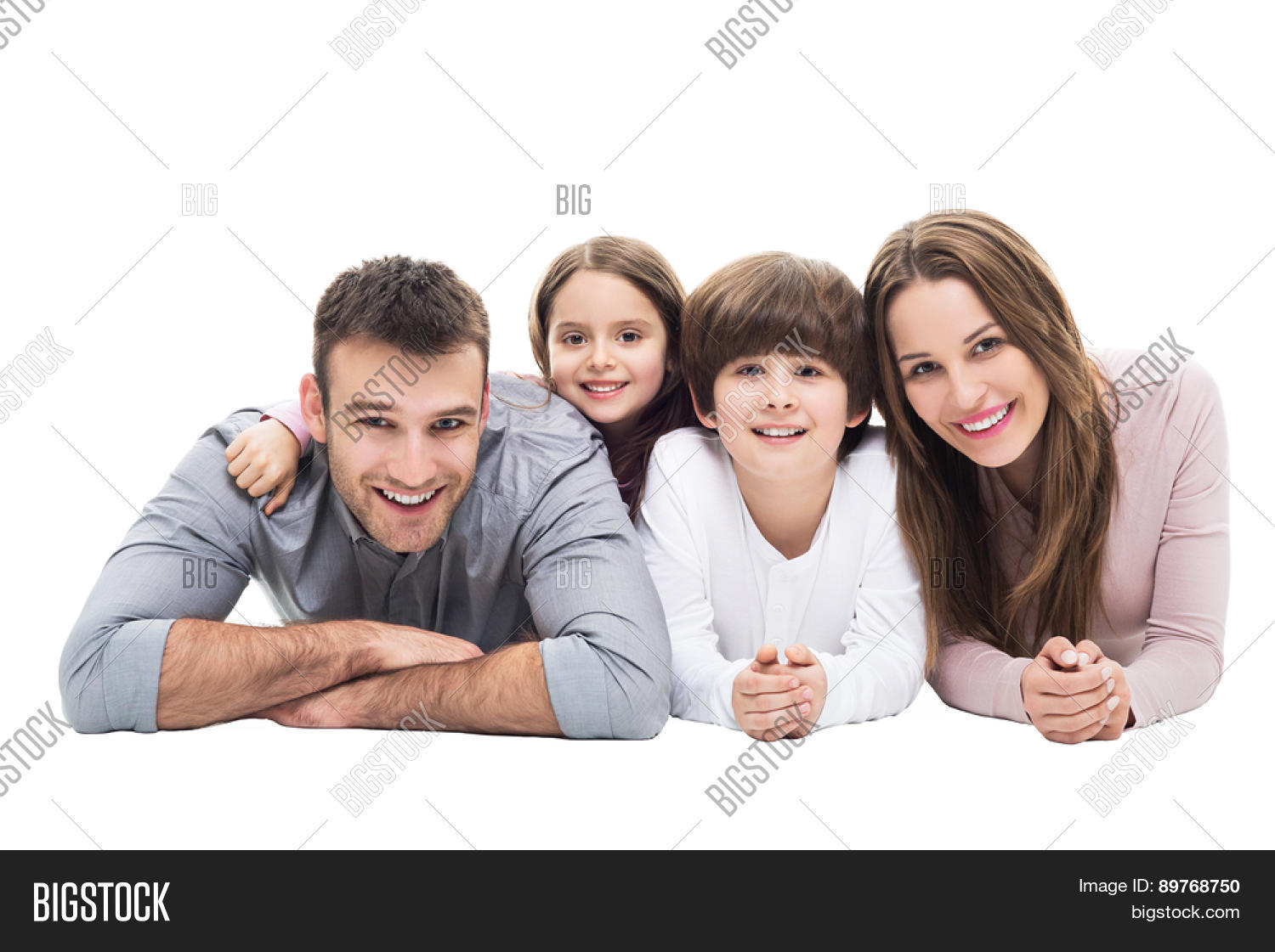 Happy Family Two Kids Image & Photo (Free Trial) | Bigstock