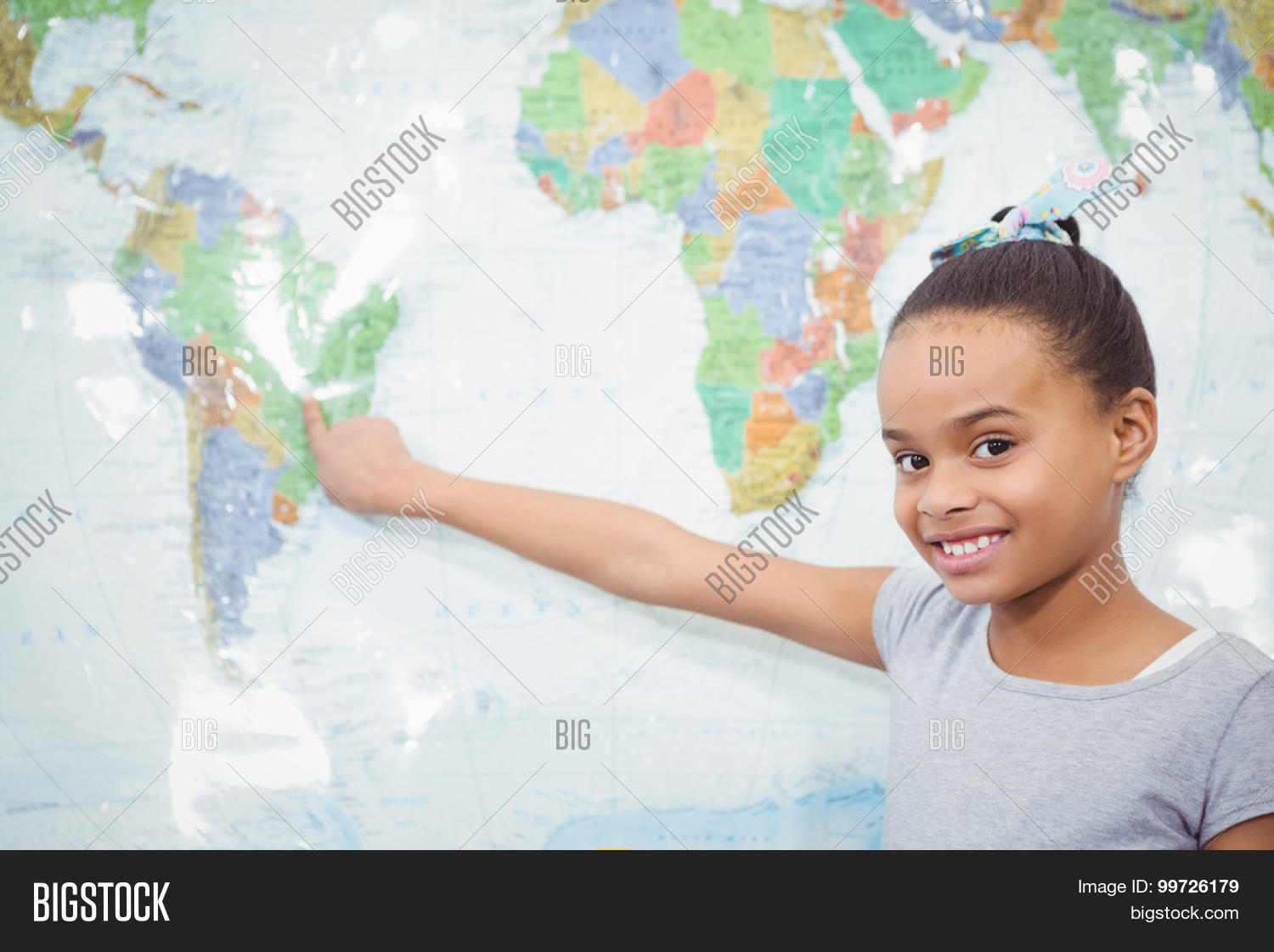 Student Pointing Map Image & Photo (Free Trial) | Bigstock