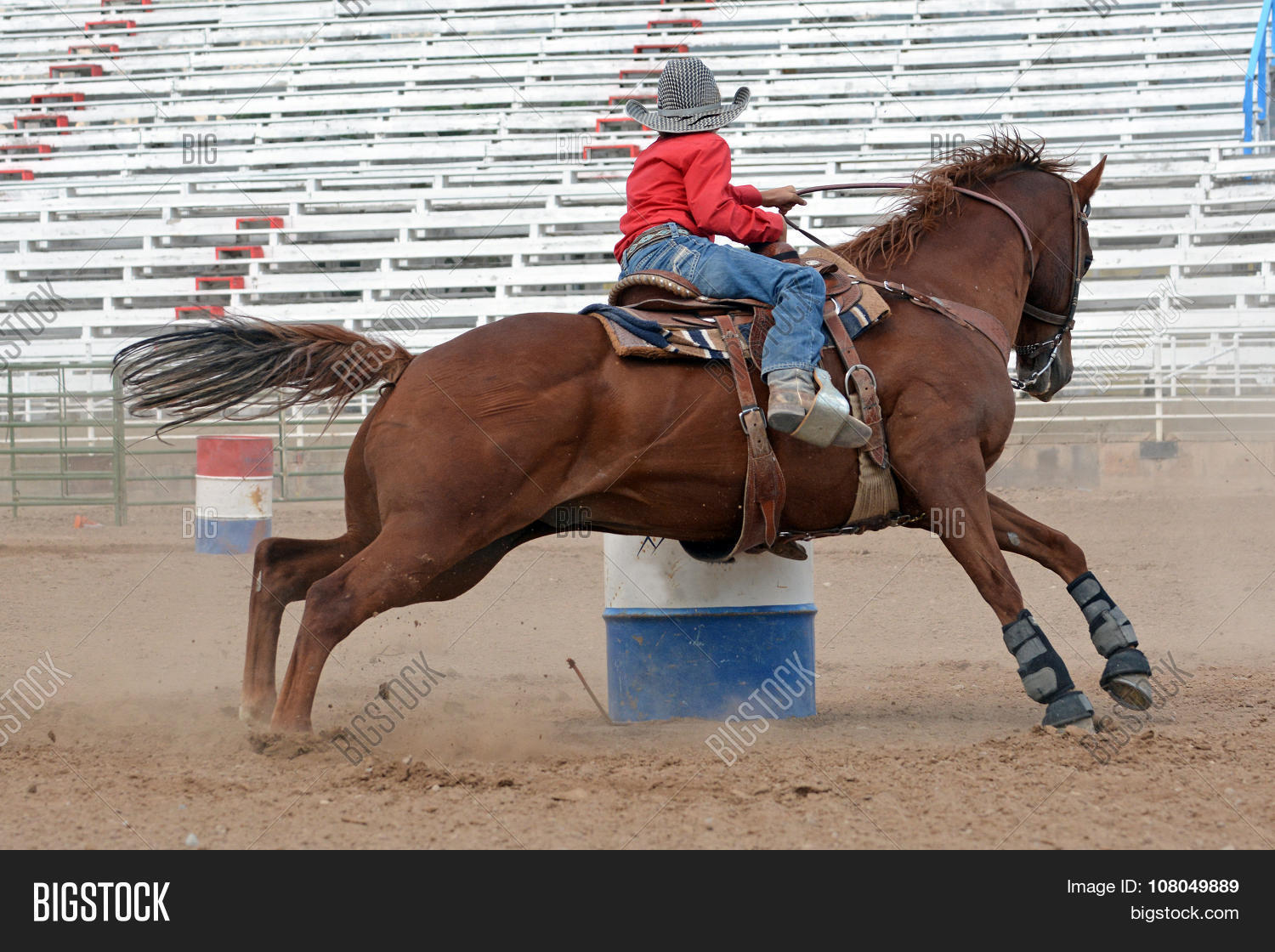 Cowboy Barrel Racing Image & Photo (Free Trial) | Bigstock