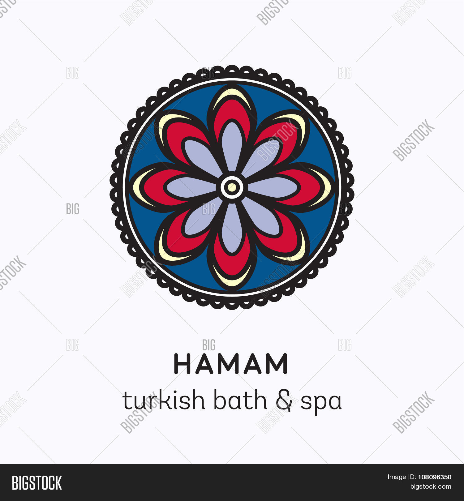 Islamic Flower Round Vector & Photo (Free Trial) | Bigstock
