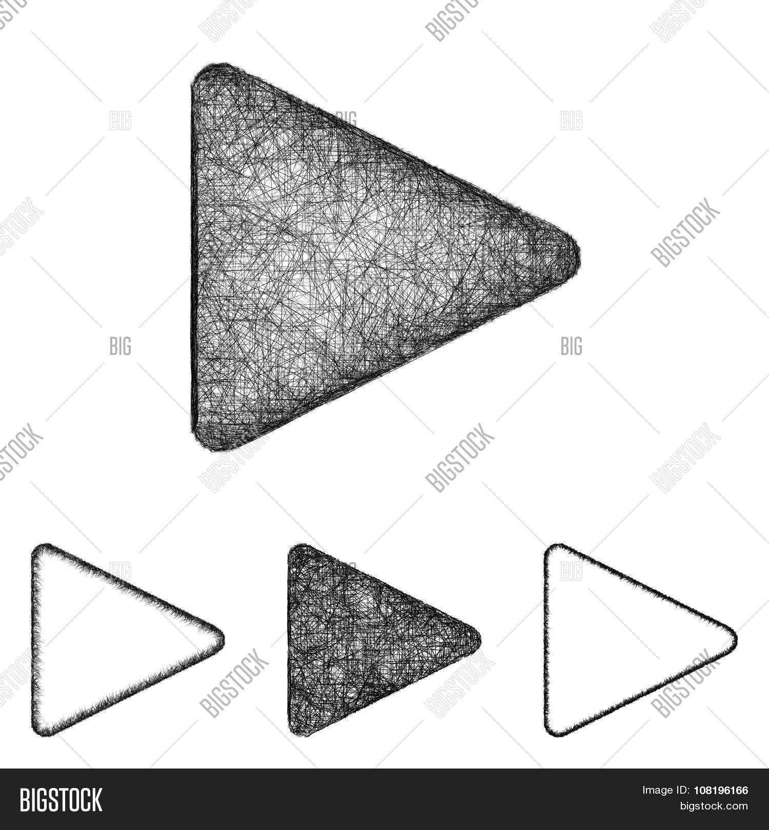 Play Icon Set - Vector & Photo (Free Trial) | Bigstock