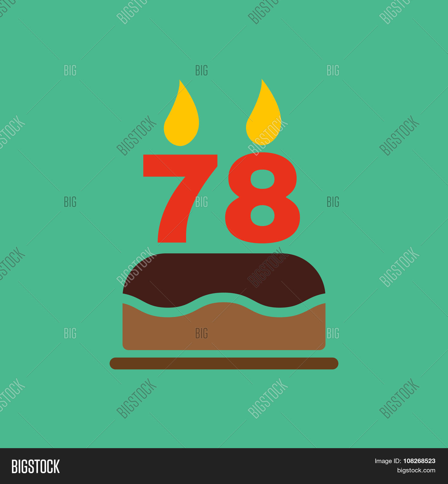Birthday Cake Candles Vector & Photo (Free Trial) | Bigstock