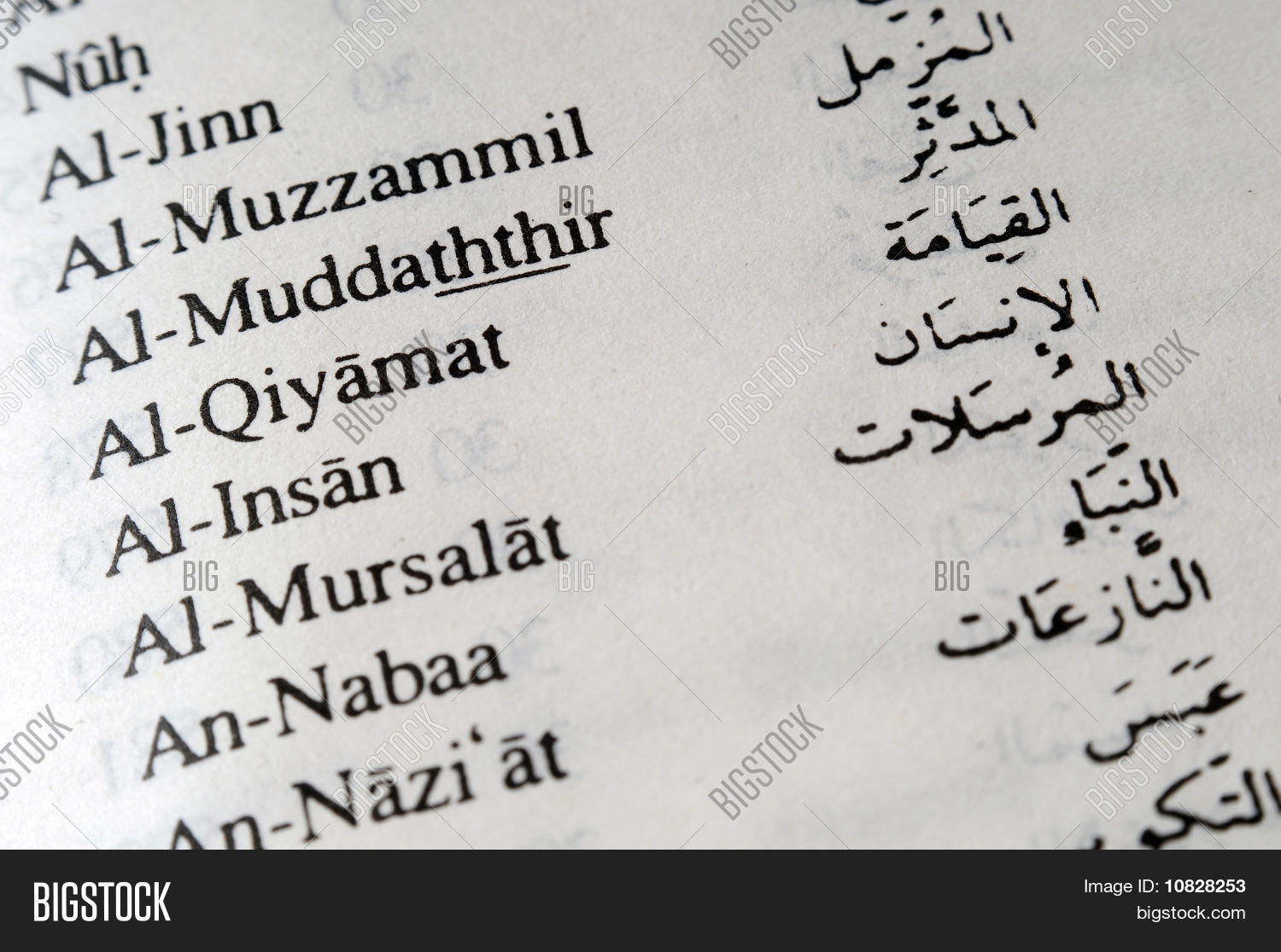 Holy Koran List Surahs Image & Photo (Free Trial) | Bigstock