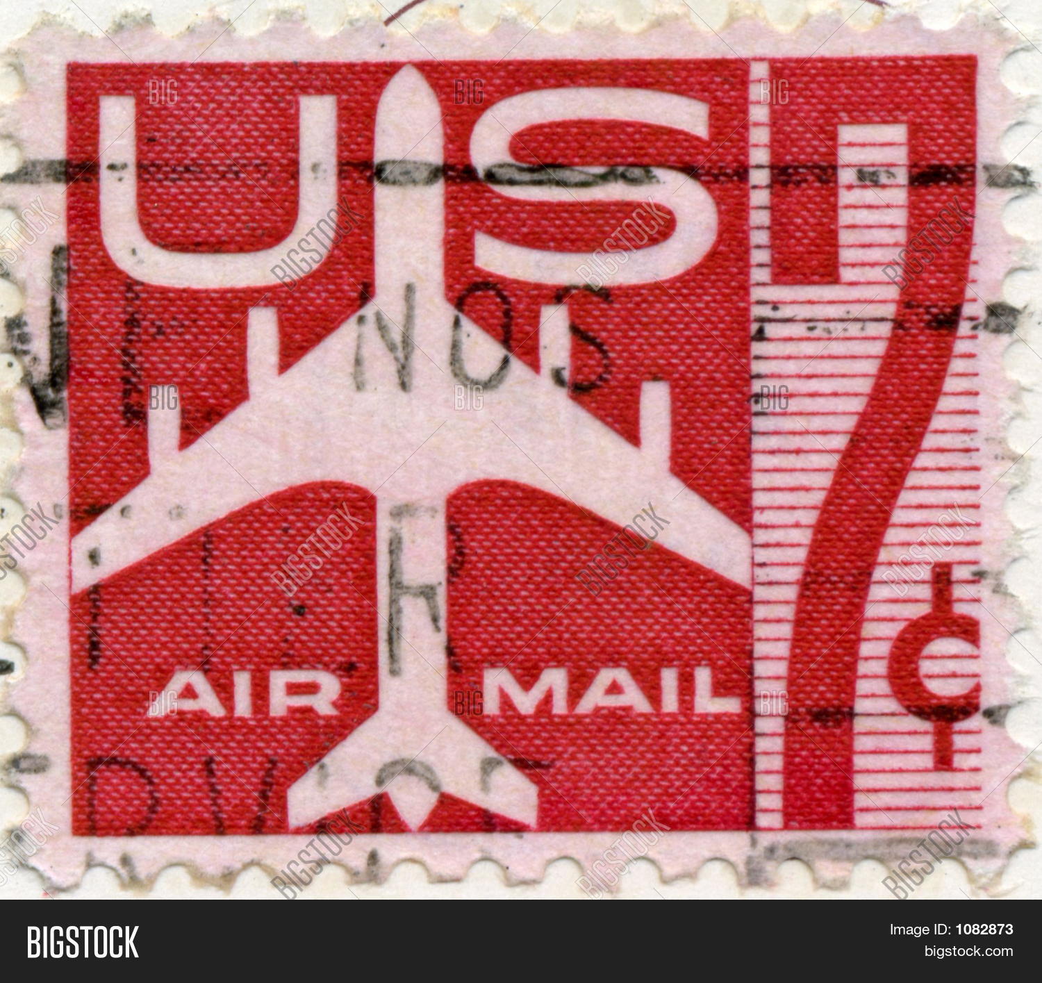 Us Air Mail Stamp Image & Photo (Free Trial) | Bigstock