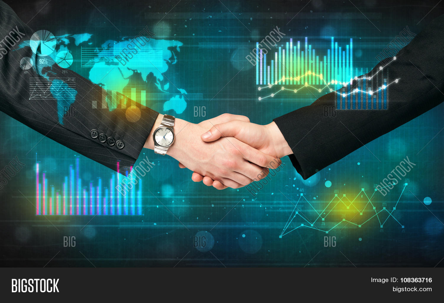 Handshake Charts Image & Photo (Free Trial) | Bigstock