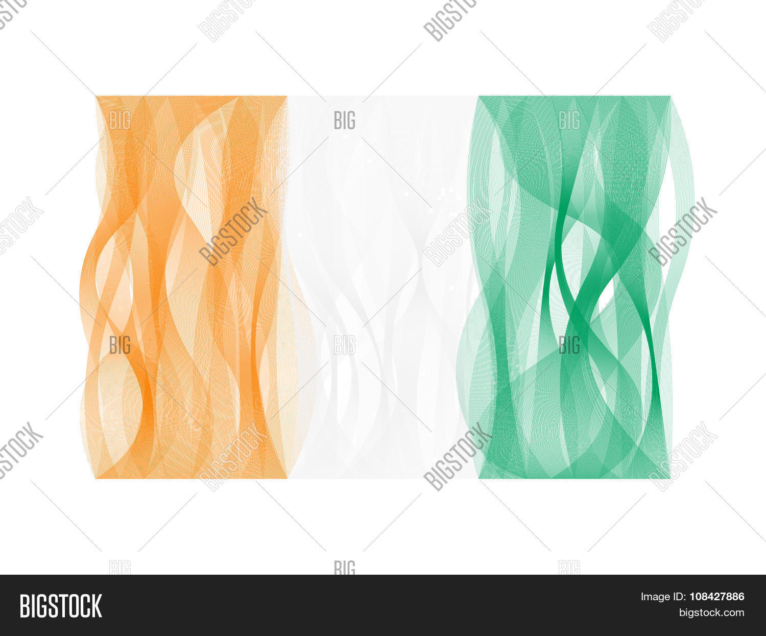 Wave Line Flag Ivory Vector & Photo (Free Trial) | Bigstock