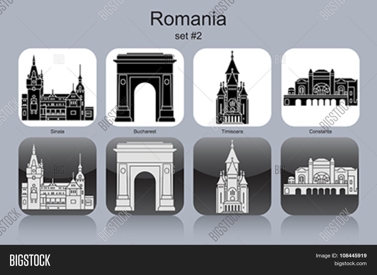 Landmarks Romania. Vector & Photo (Free Trial) | Bigstock