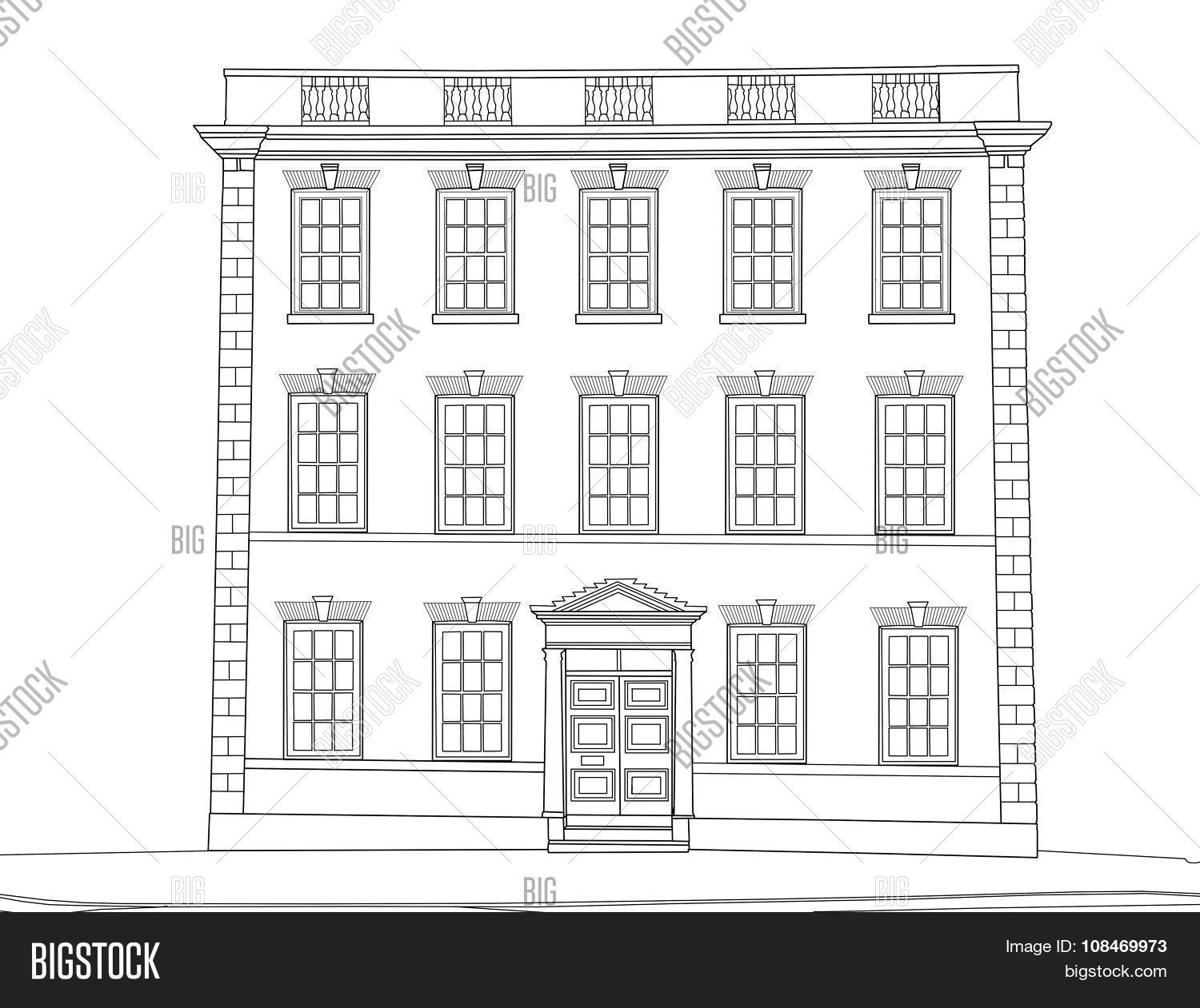 Line Drawing Georgian Image & Photo (Free Trial) | Bigstock