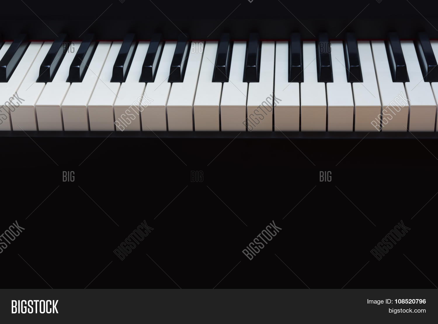 Piano Keyboard Black Image & Photo (Free Trial) | Bigstock