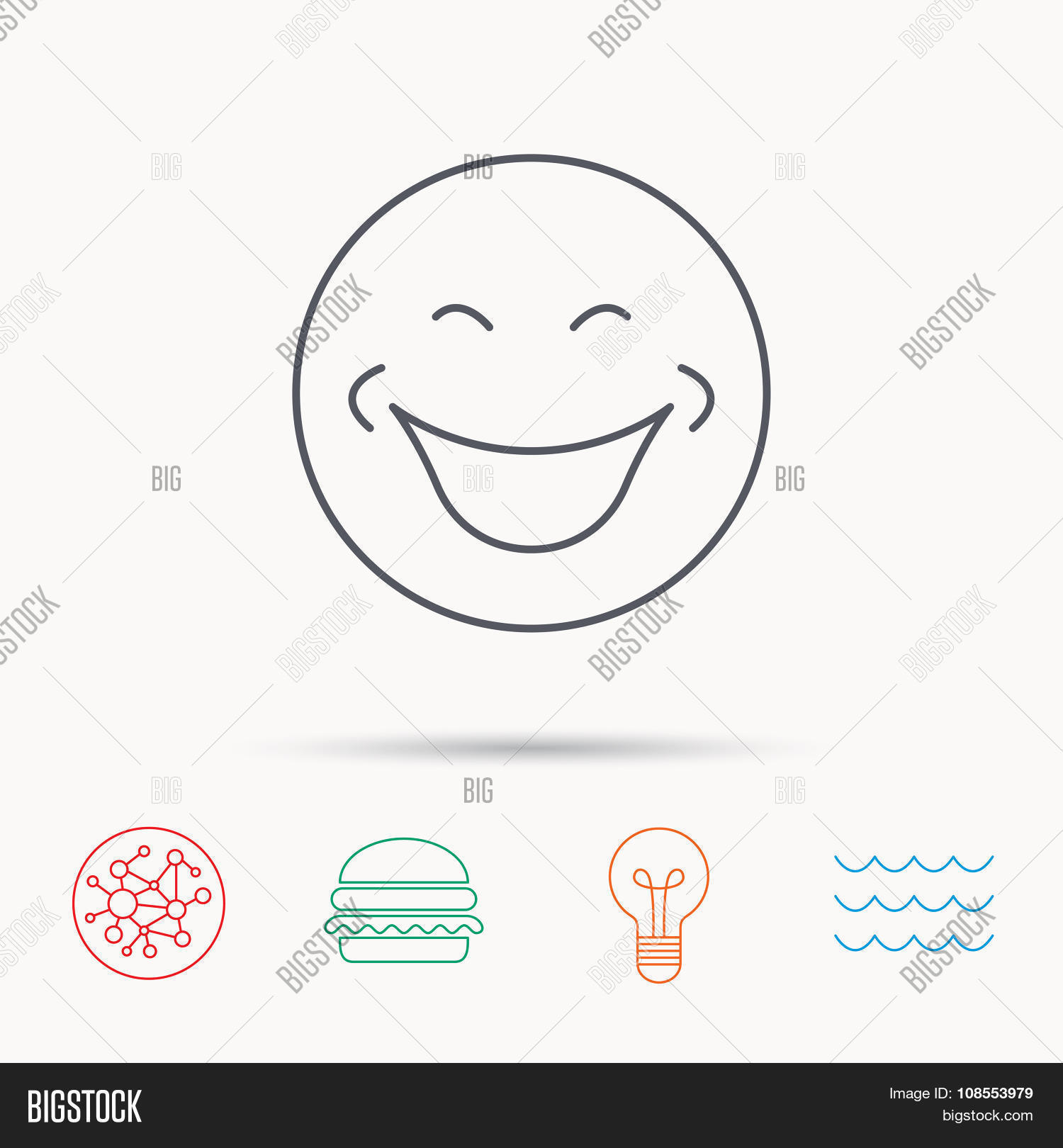 Smile Icon. Positive Vector & Photo (Free Trial) | Bigstock