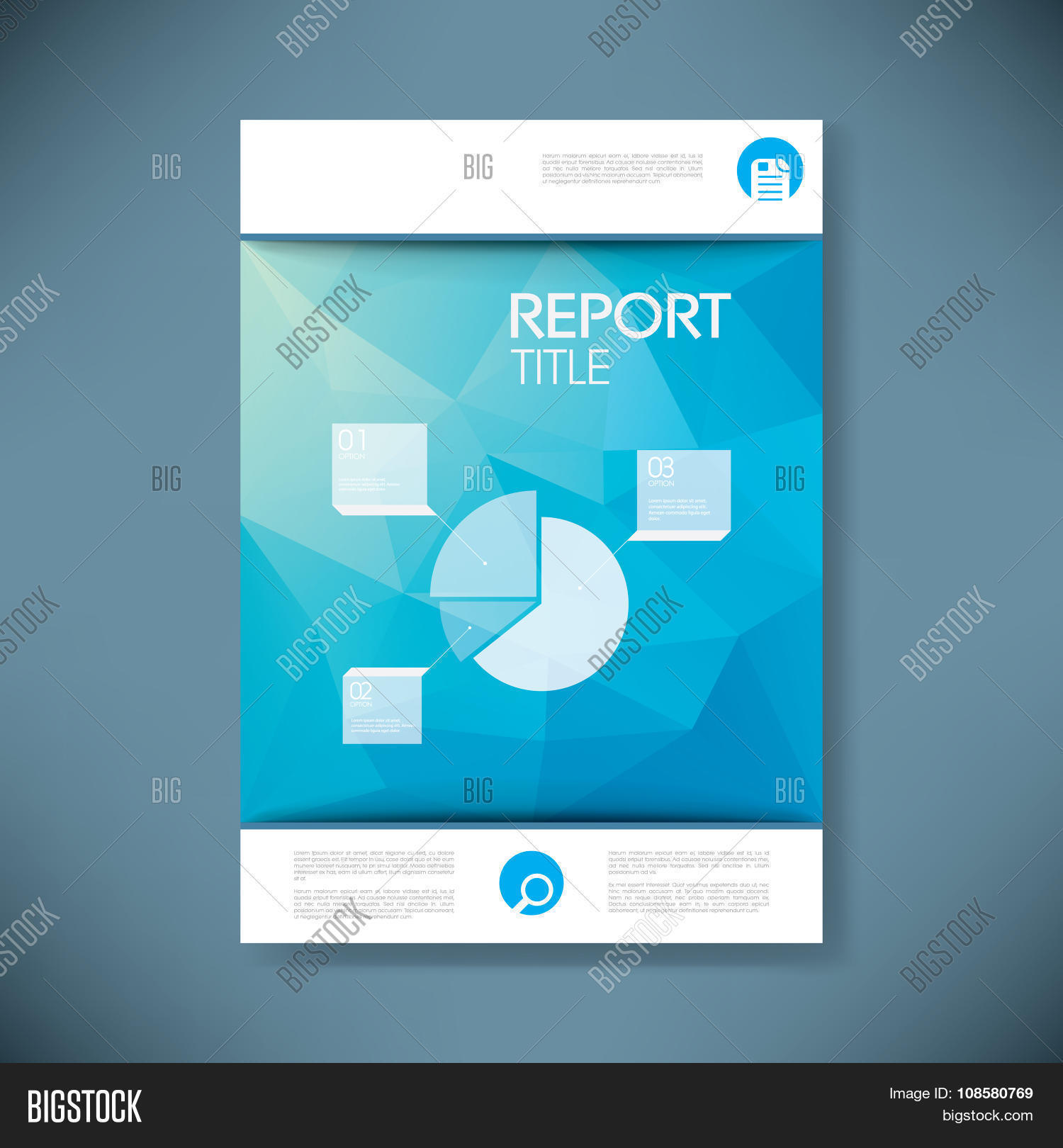 Report Cover Template Vector & Photo (Free Trial) | Bigstock
