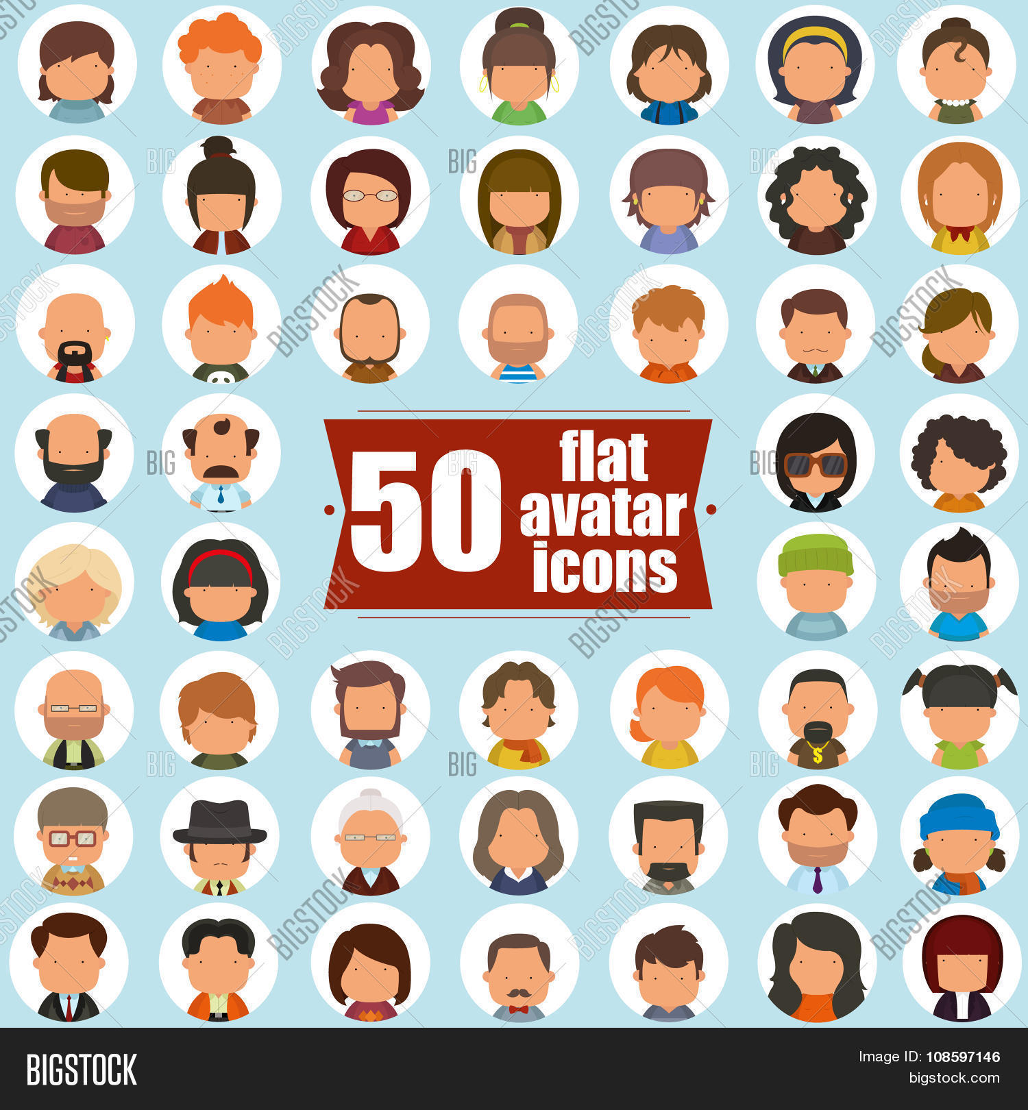 Set People Icons Vector & Photo (Free Trial) | Bigstock