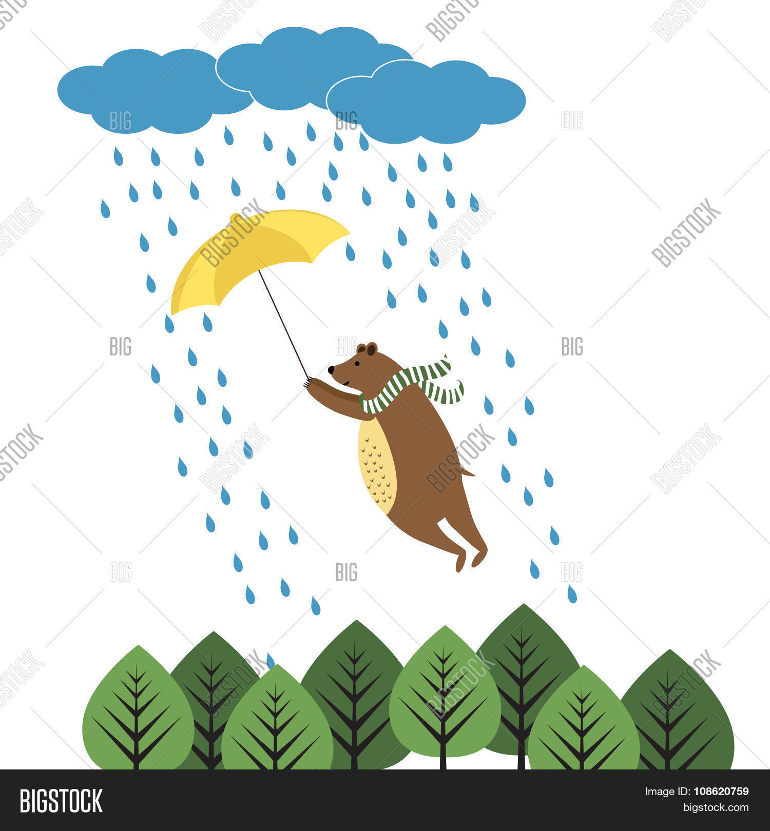 Bear Umbrella Vector & Photo (Free Trial) | Bigstock