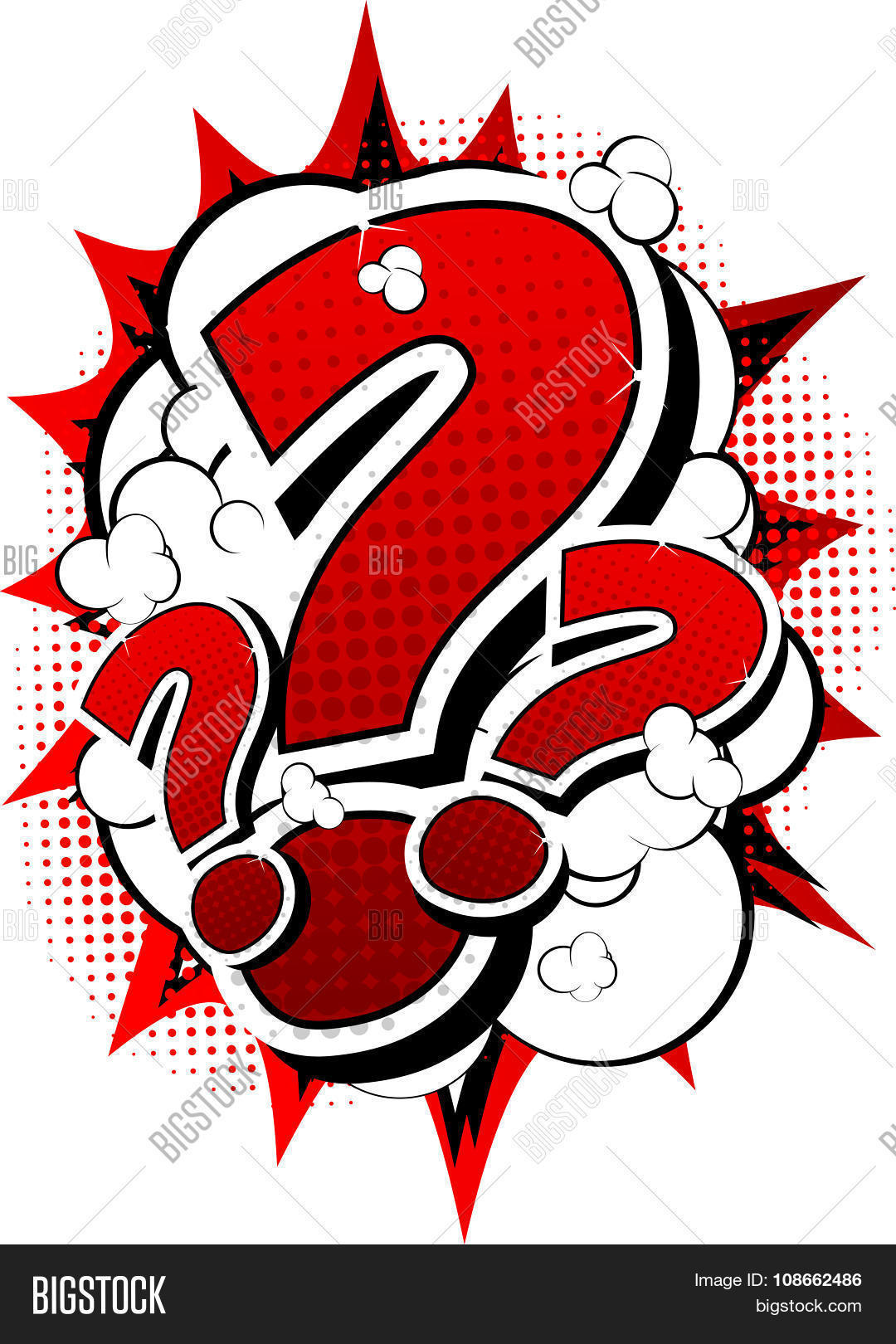 Question Mark - Comic Vector & Photo (Free Trial) | Bigstock