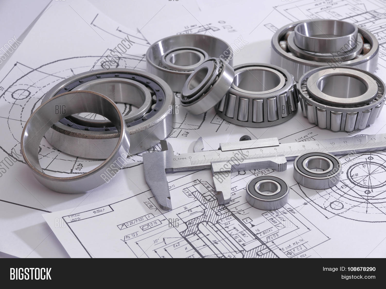 Bearings Many Drawings Image & Photo (Free Trial) | Bigstock