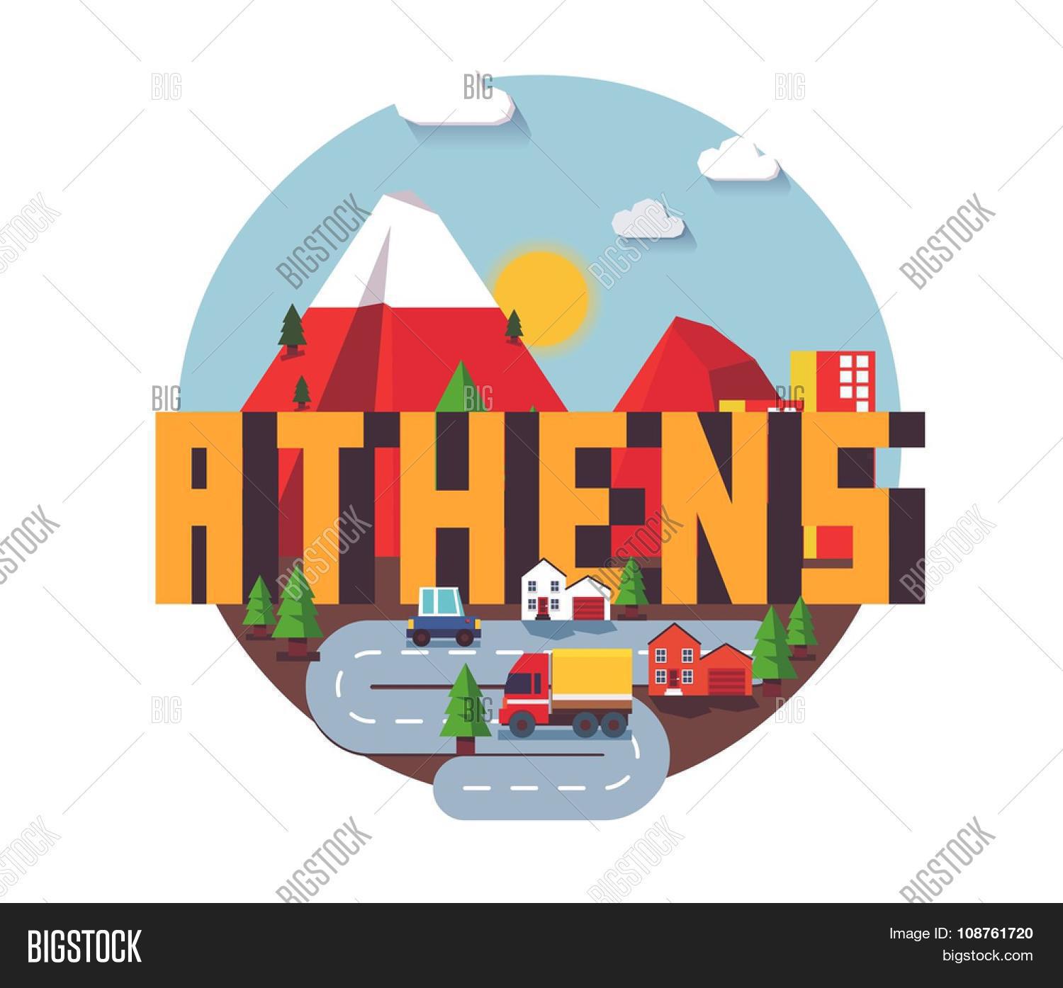Athens Greece Vector & Photo (Free Trial) | Bigstock