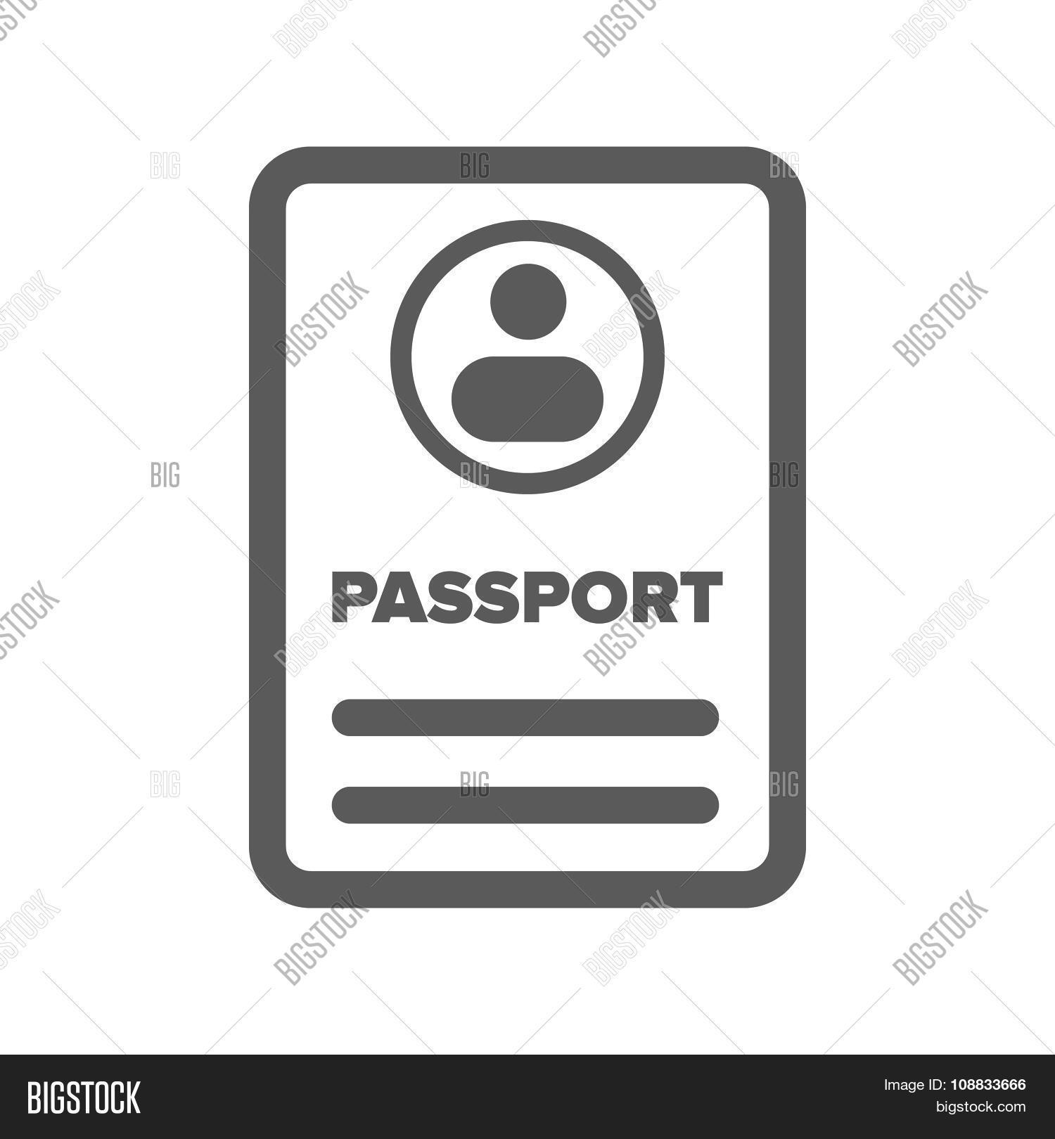 ID Passport Icon Vector & Photo (Free Trial) | Bigstock